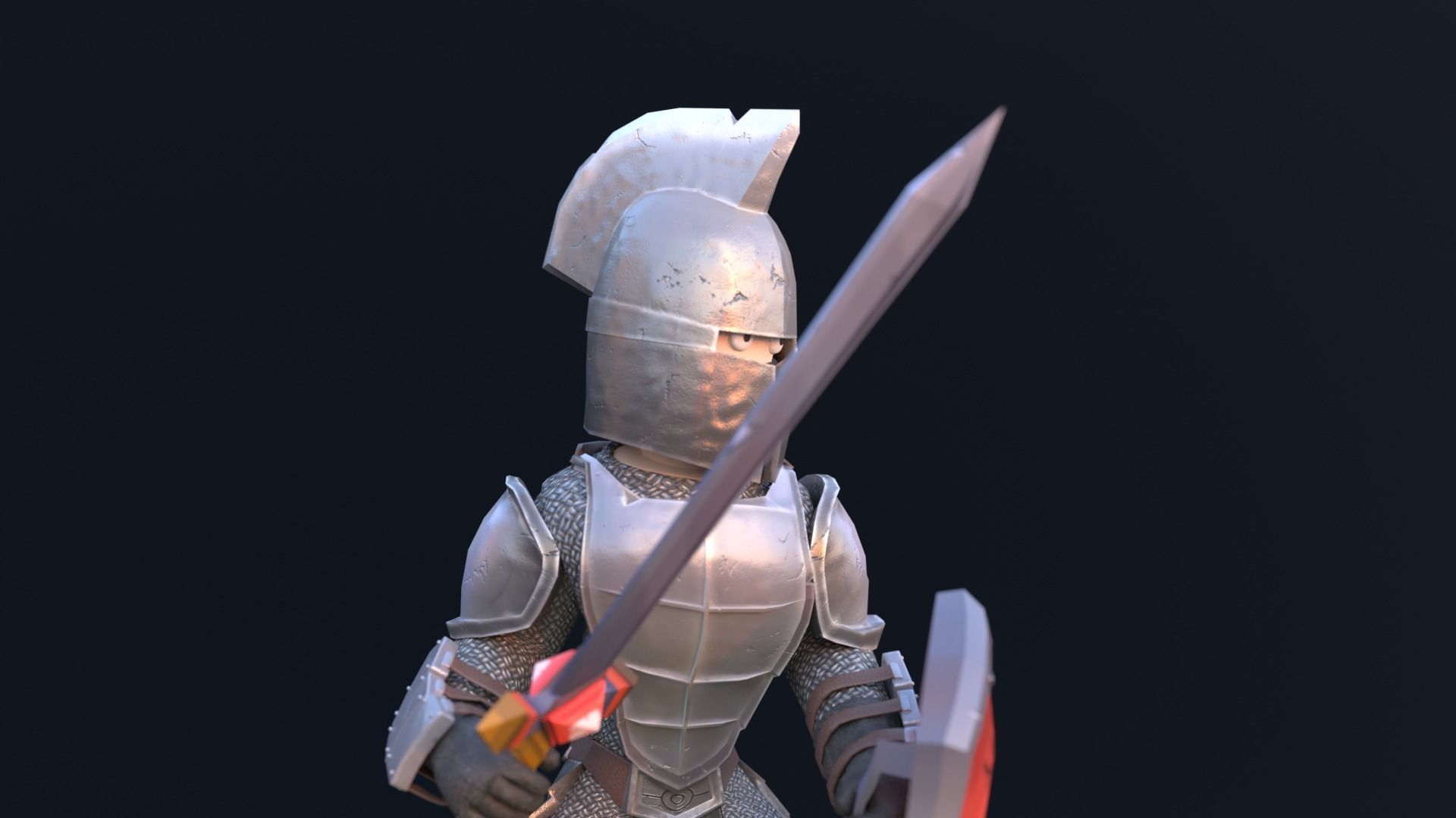 3D model Stylized Low Poly Animated Knight VR / AR / low-poly | CGTrader