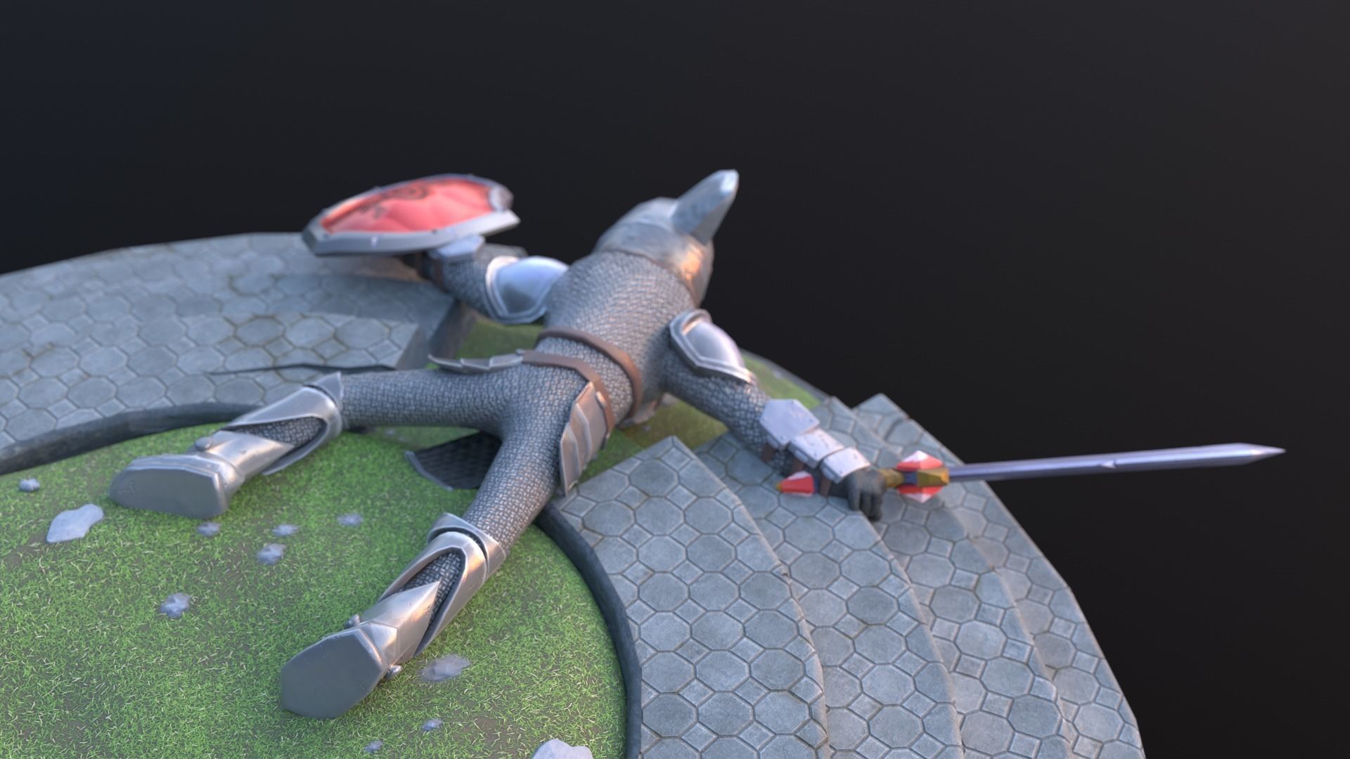 3D model Stylized Low Poly Animated Knight VR / AR / low-poly | CGTrader