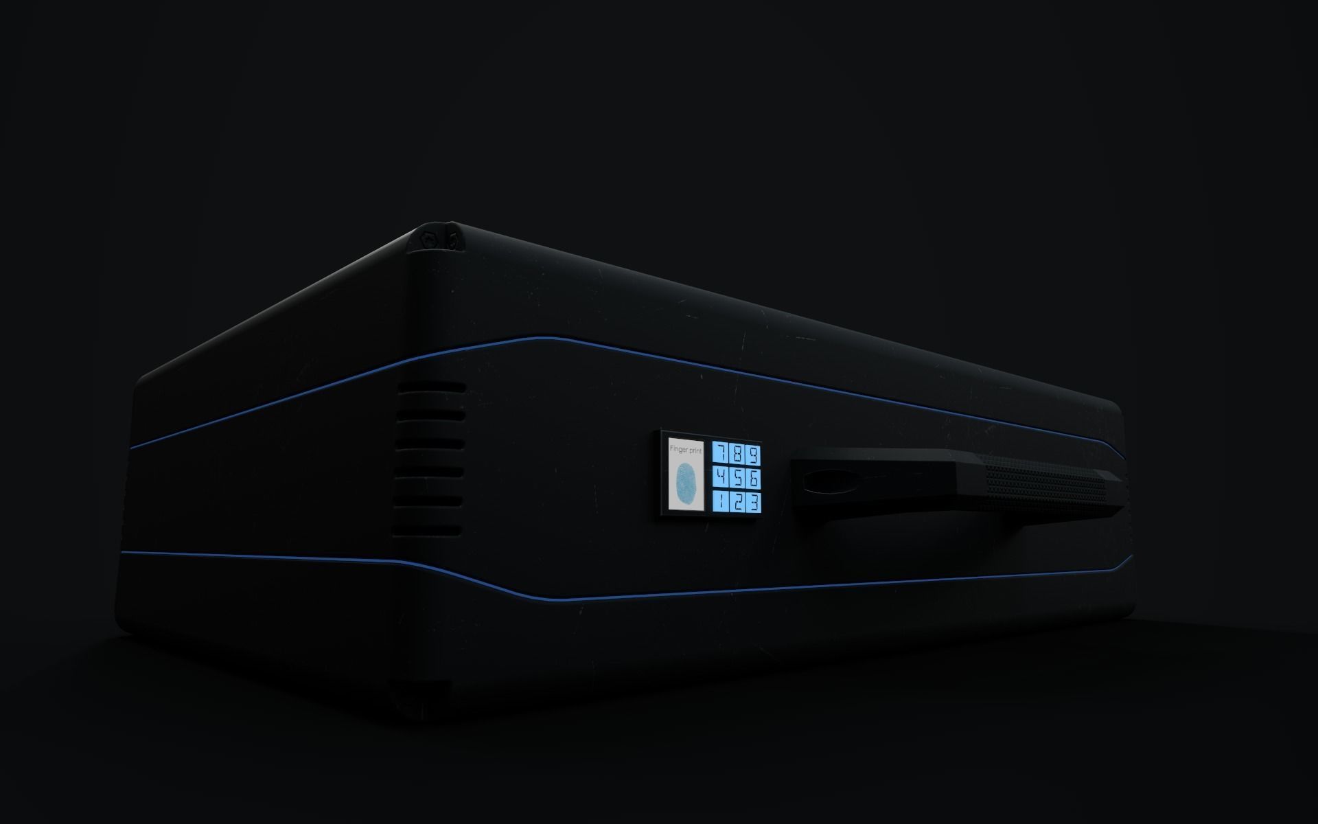 Futuristic Briefcase free VR / AR / low-poly 3D model | CGTrader