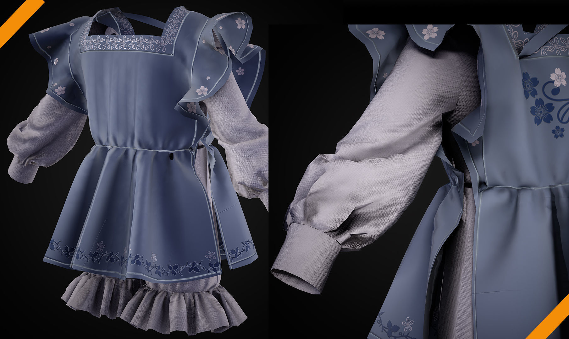 3D model Baby girl clothes VR / AR / low-poly | CGTrader