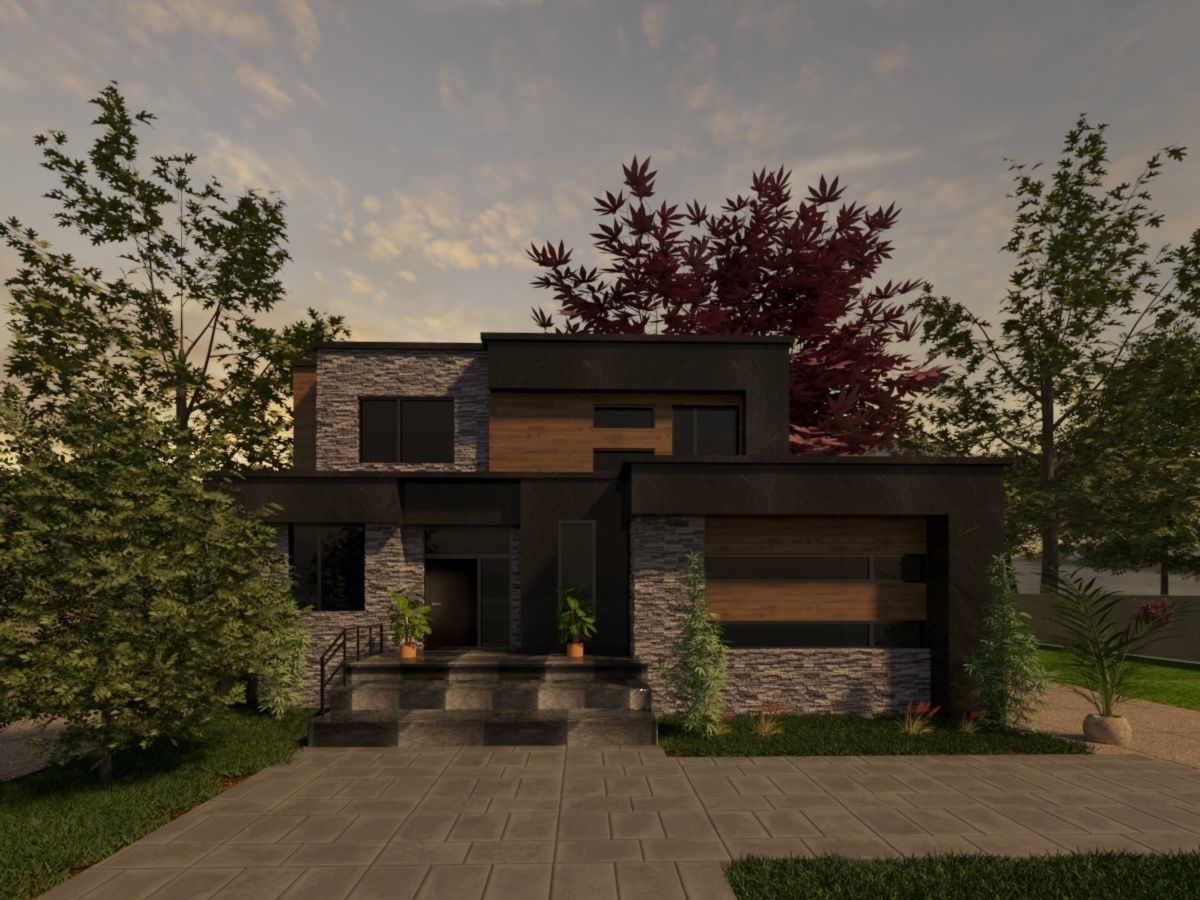 Modern House free 3D model | CGTrader