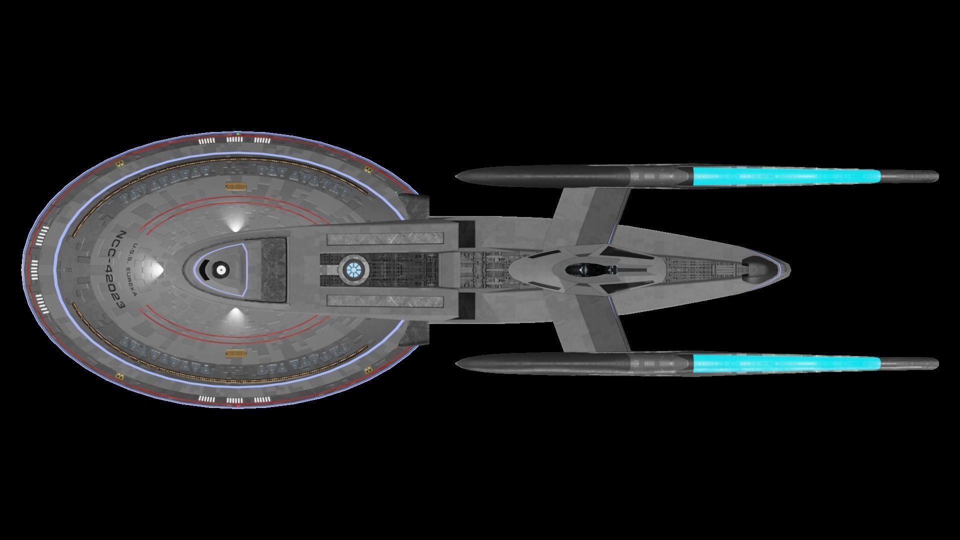 3D model Star Trek Excelsior II-Class Starship VR / AR / low-poly ...