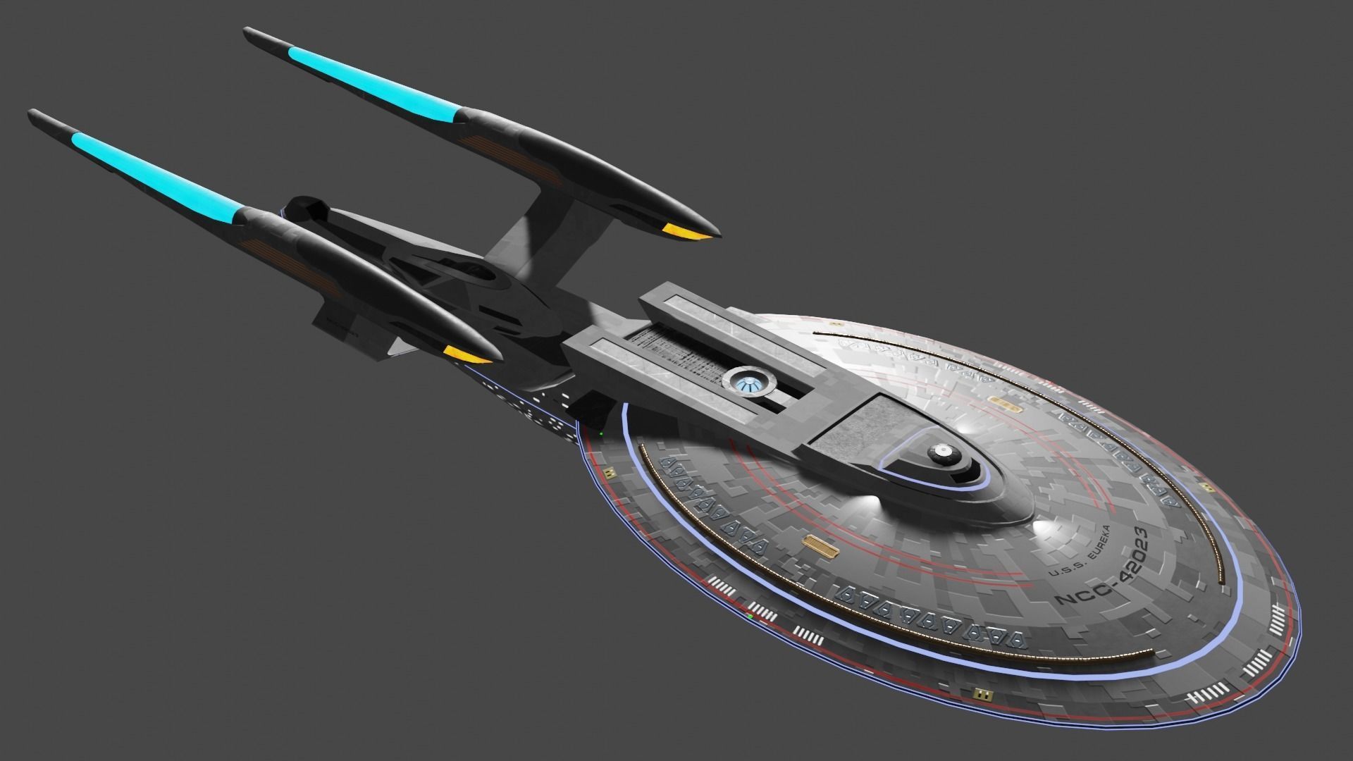 3D model Star Trek Excelsior II-Class Starship VR / AR / low-poly ...