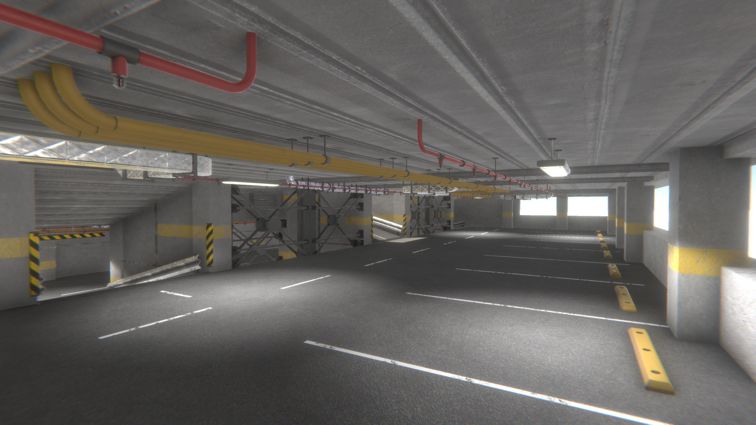 3D model Parking Garage VR / AR / low-poly | CGTrader