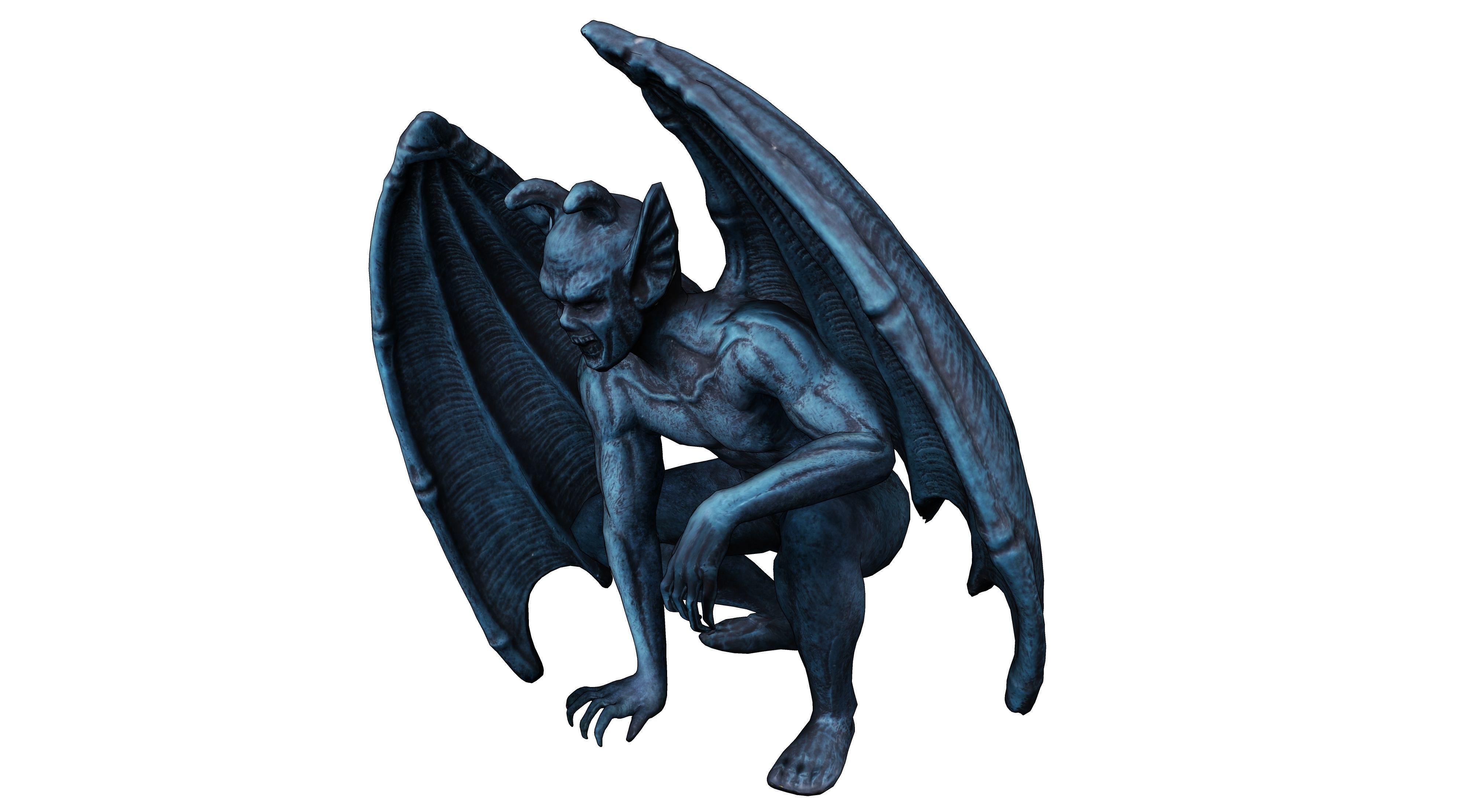 Gagoil03 statue of demon with wings 3D model | CGTrader