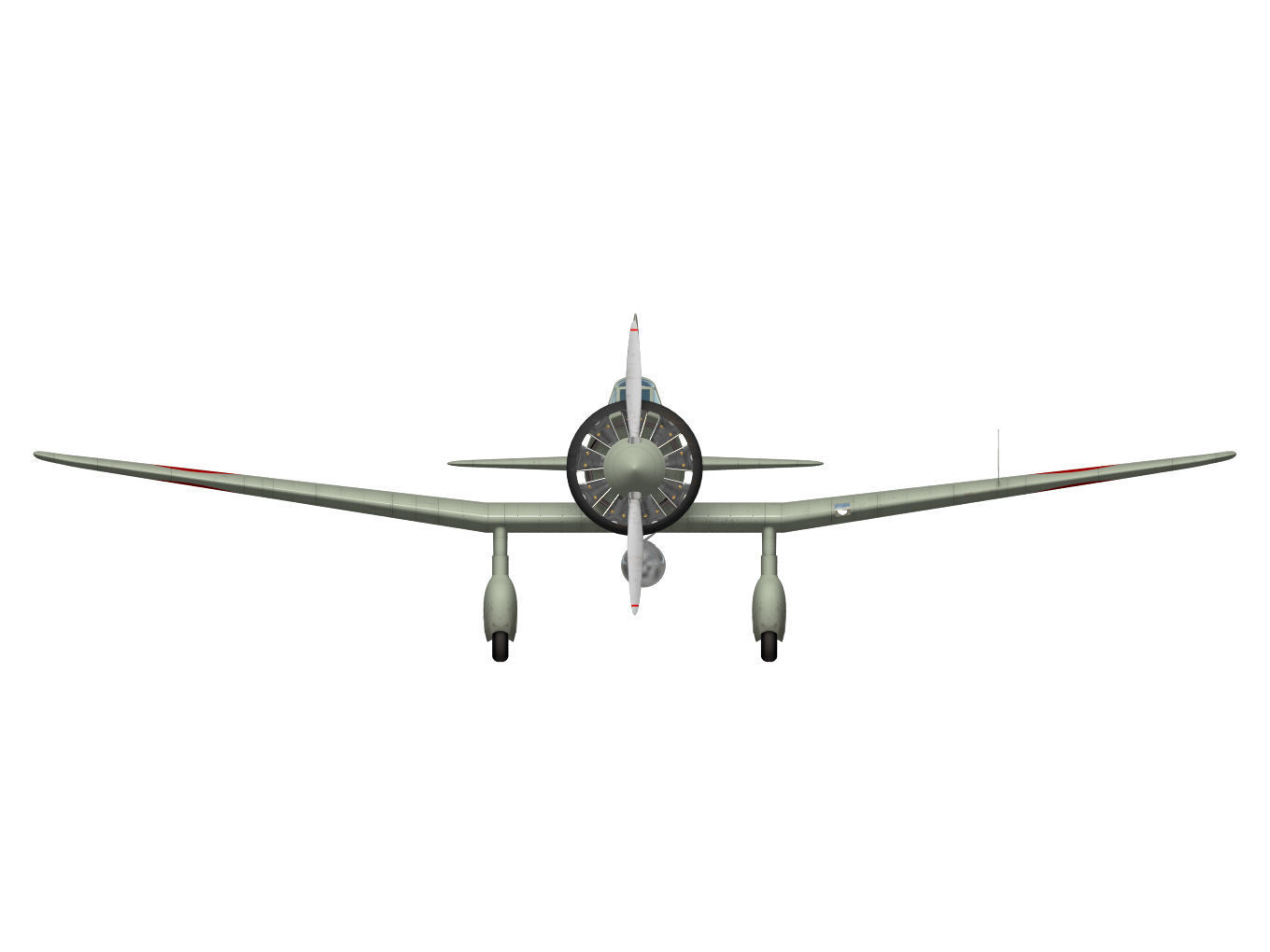 Mitsubishi Ki15 Babs 3D model | CGTrader