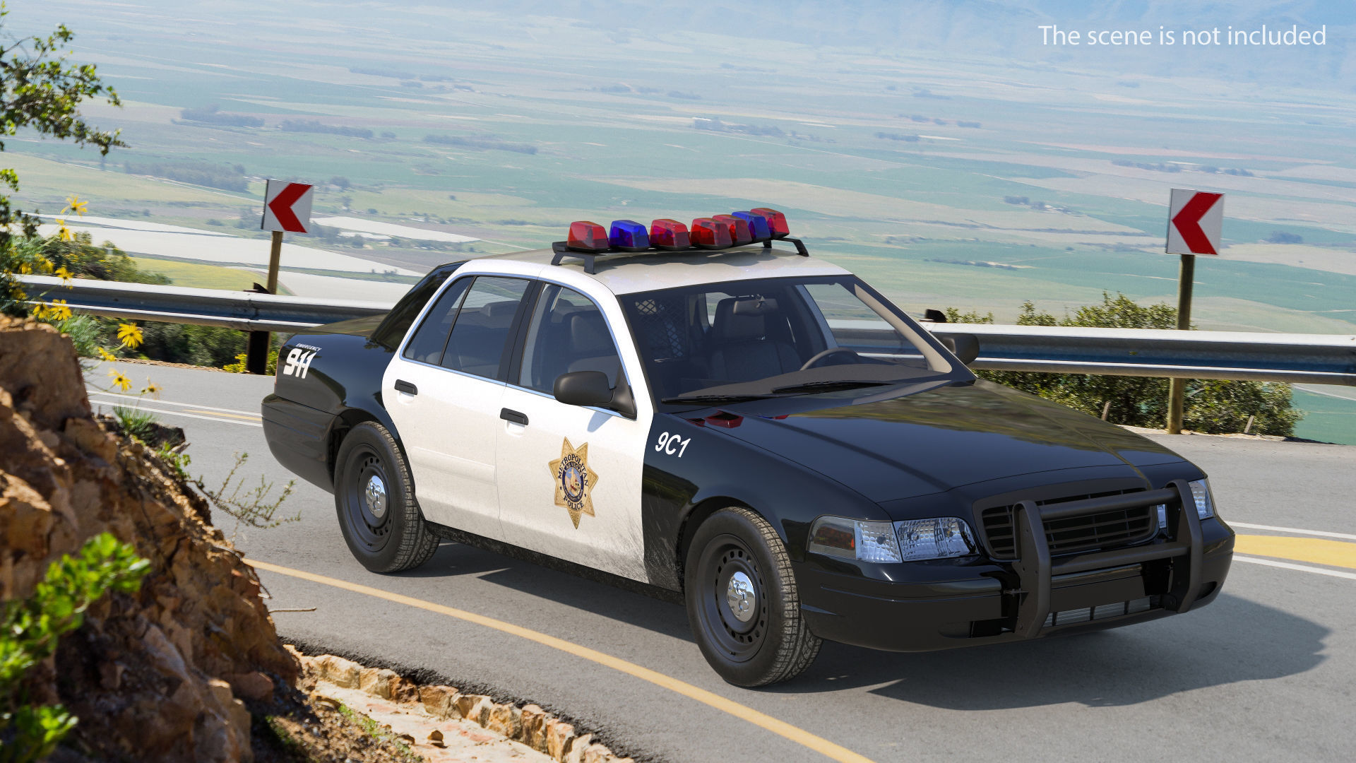 Las Vegas Police Car Generic 3D model | CGTrader