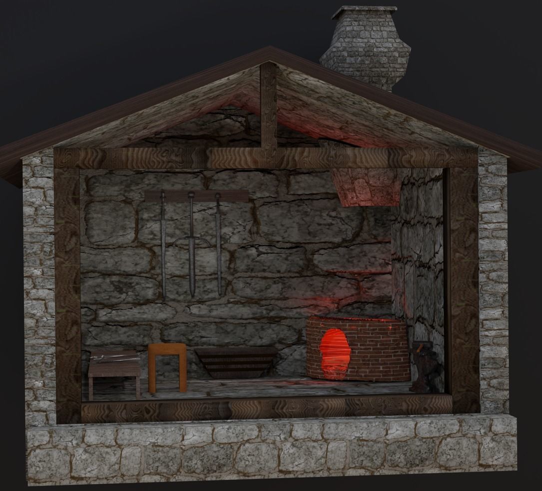 Blacksmith Forge 3D model | CGTrader