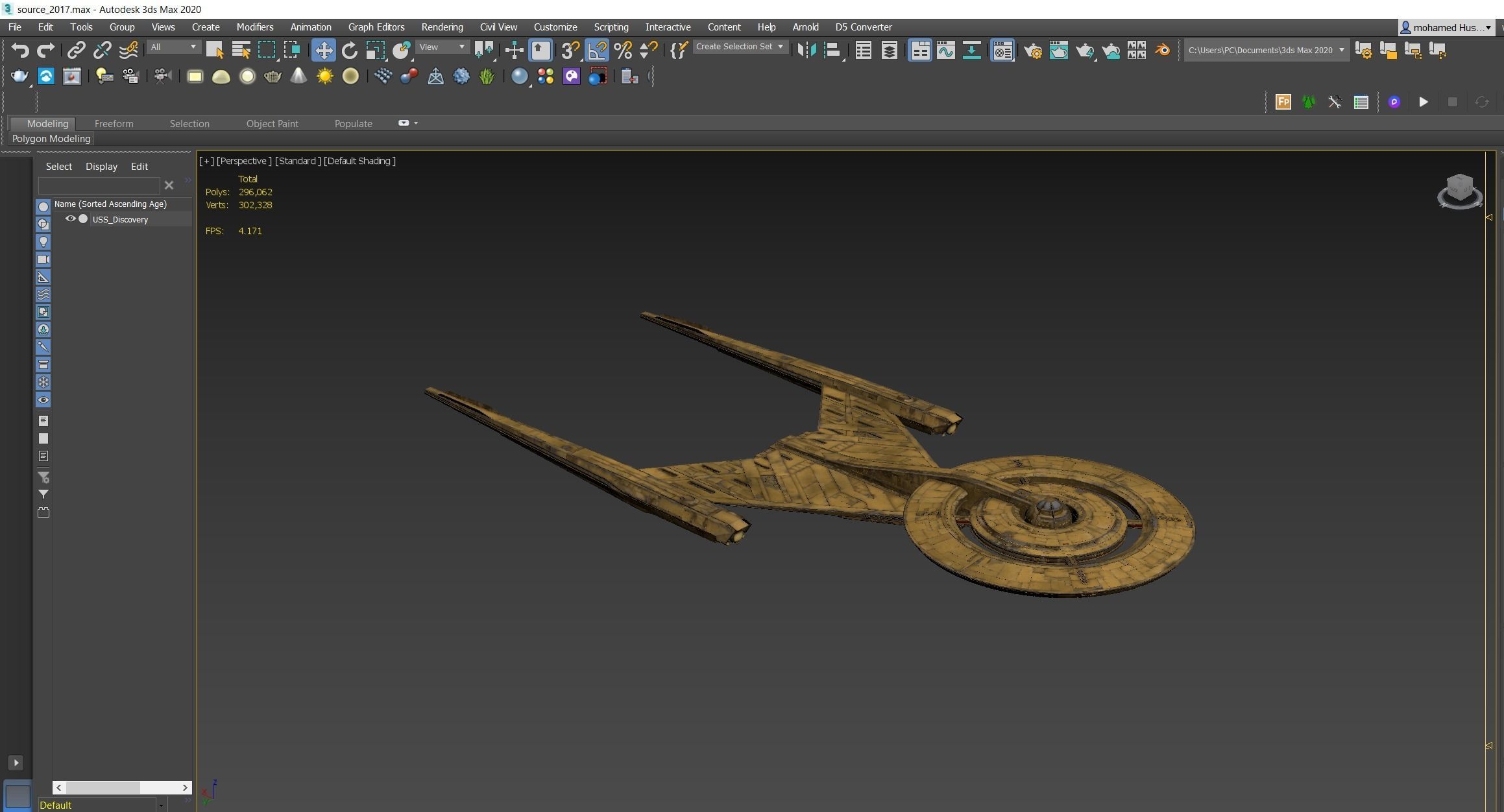 48USS Discovery 3D model | CGTrader