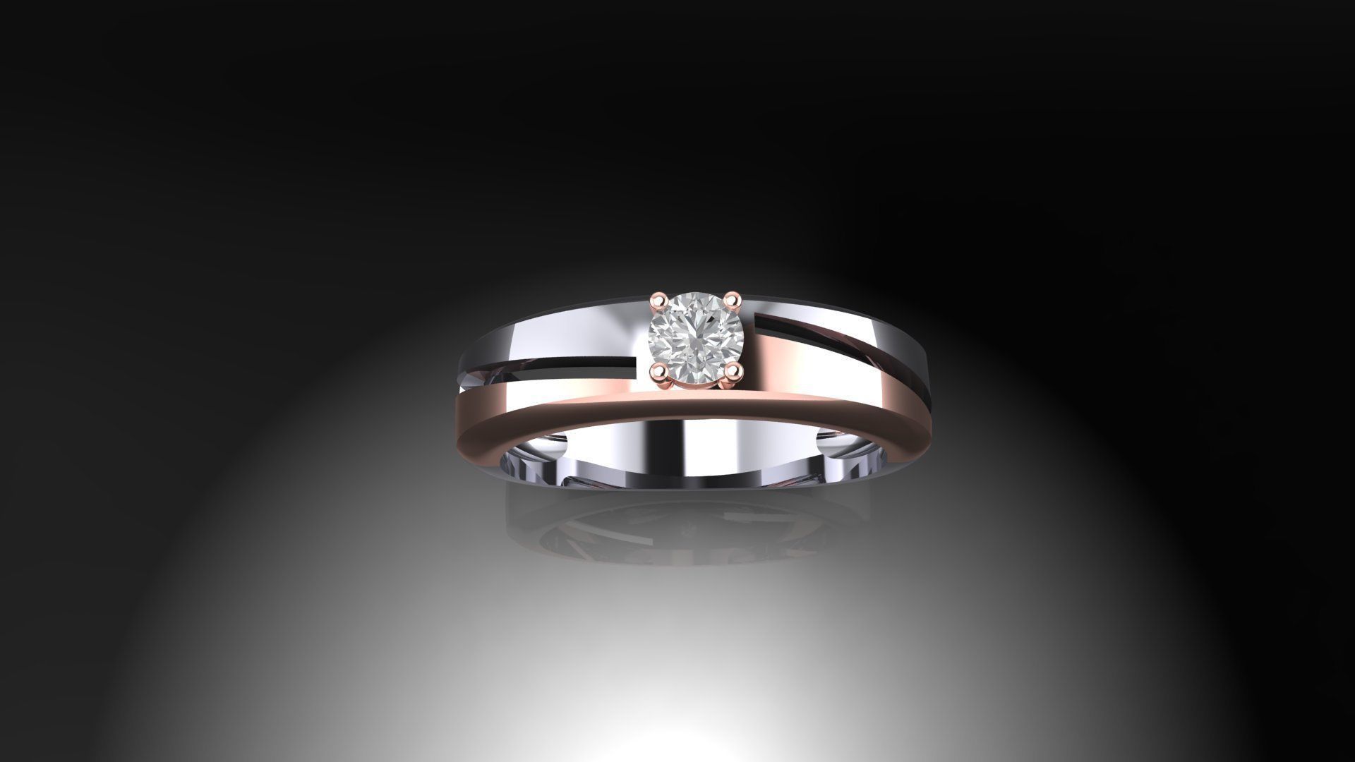 Gold Ring 3D model 3D printable | CGTrader