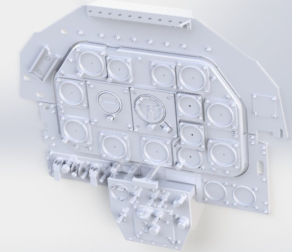 P51 mustang NEW Hight definition work Cockpit Carf 3D model 3D ...