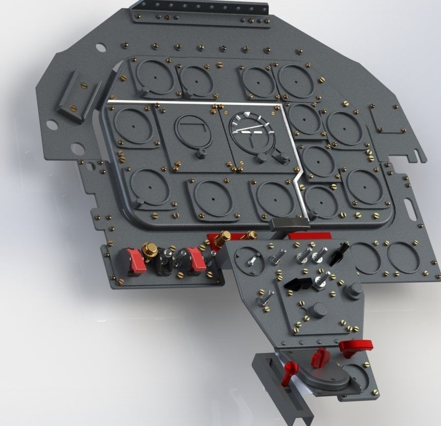 P51 mustang NEW Hight definition work Cockpit Carf 3D model 3D ...