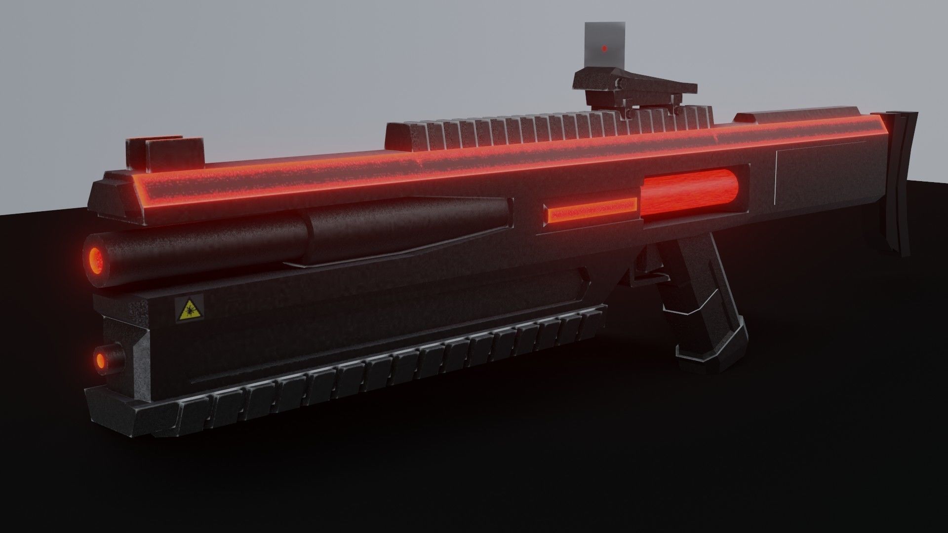 laser weapon game-ready free VR / AR / low-poly 3D model | CGTrader