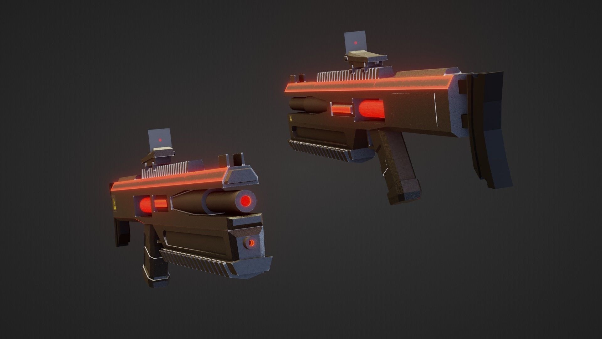 laser weapon game-ready free VR / AR / low-poly 3D model | CGTrader