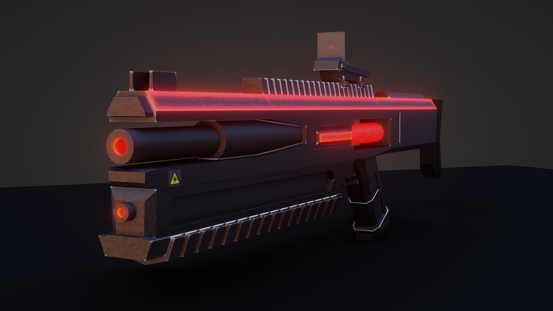laser weapon game-ready free VR / AR / low-poly 3D model | CGTrader