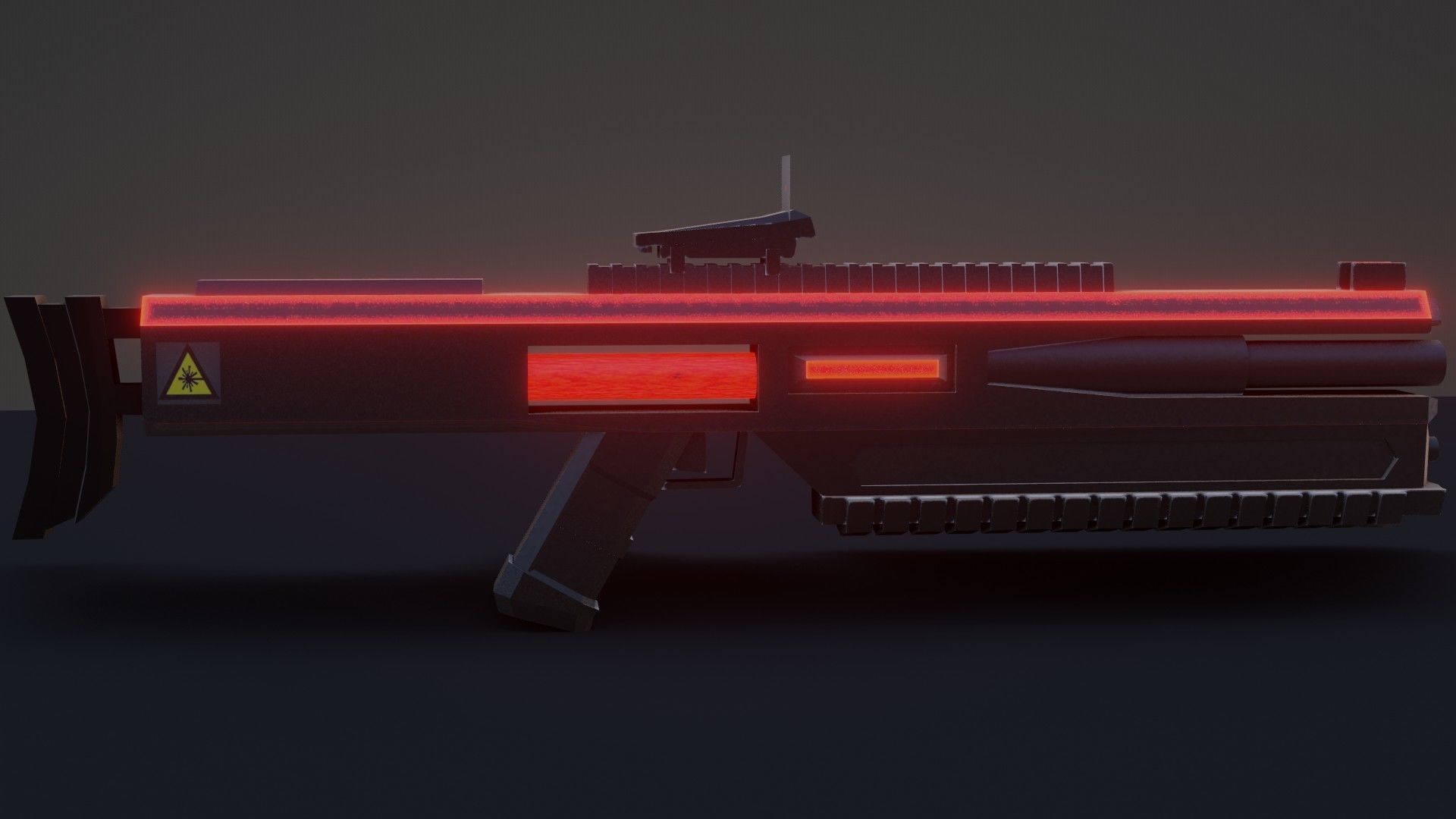 laser weapon game-ready free VR / AR / low-poly 3D model | CGTrader
