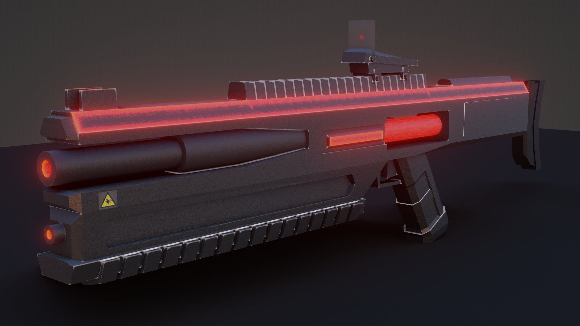 laser weapon game-ready free VR / AR / low-poly 3D model | CGTrader