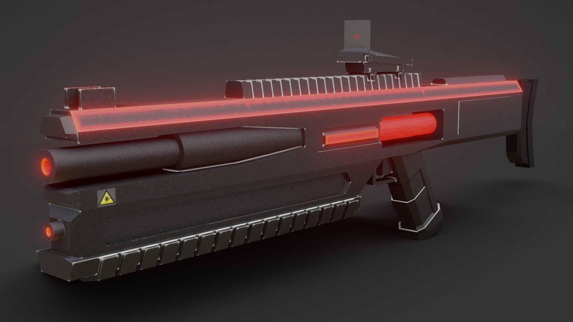 laser weapon game-ready free VR / AR / low-poly 3D model | CGTrader