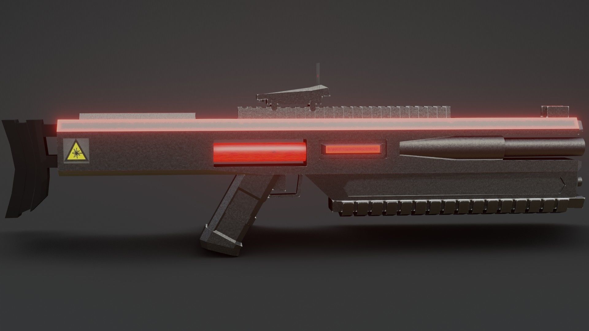 laser weapon game-ready free VR / AR / low-poly 3D model | CGTrader
