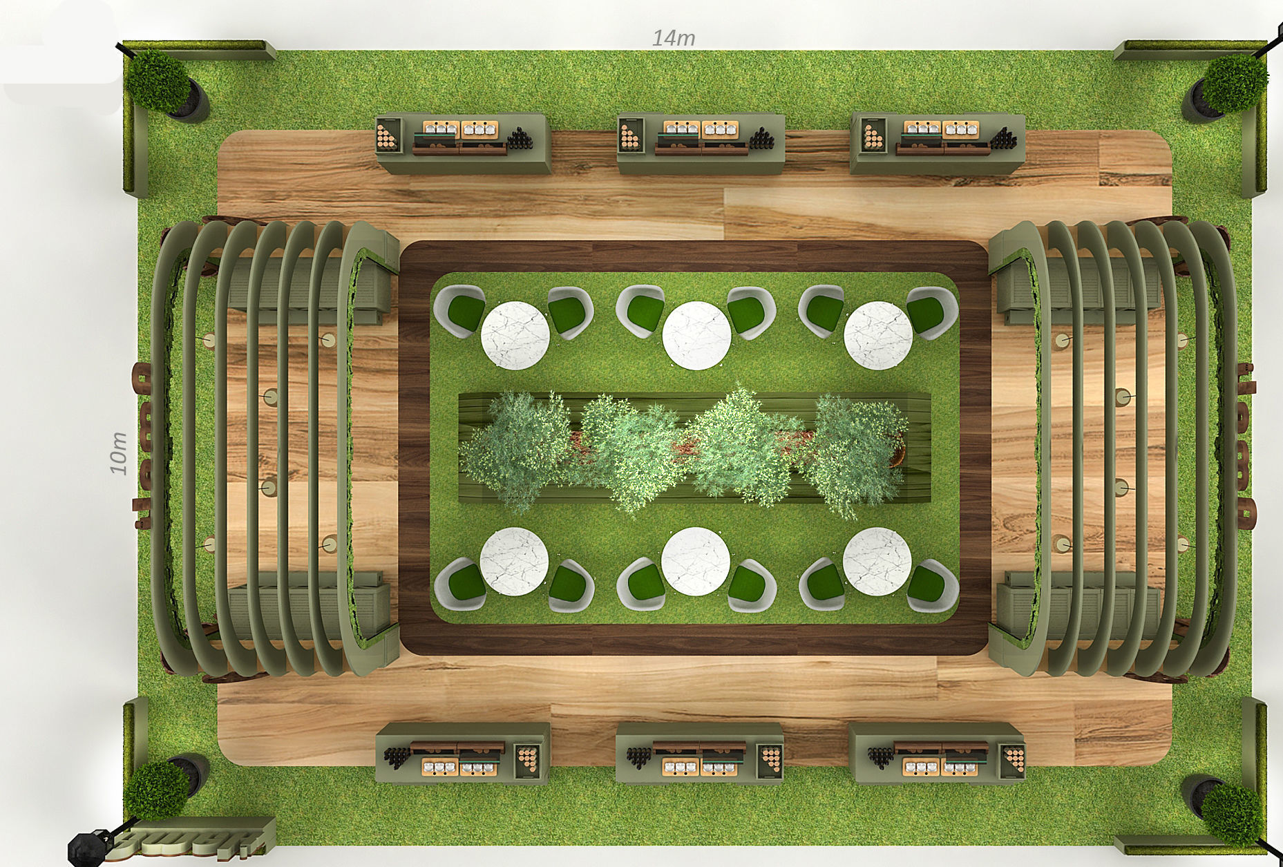 tasting stand 3d model expo model 3D model | CGTrader