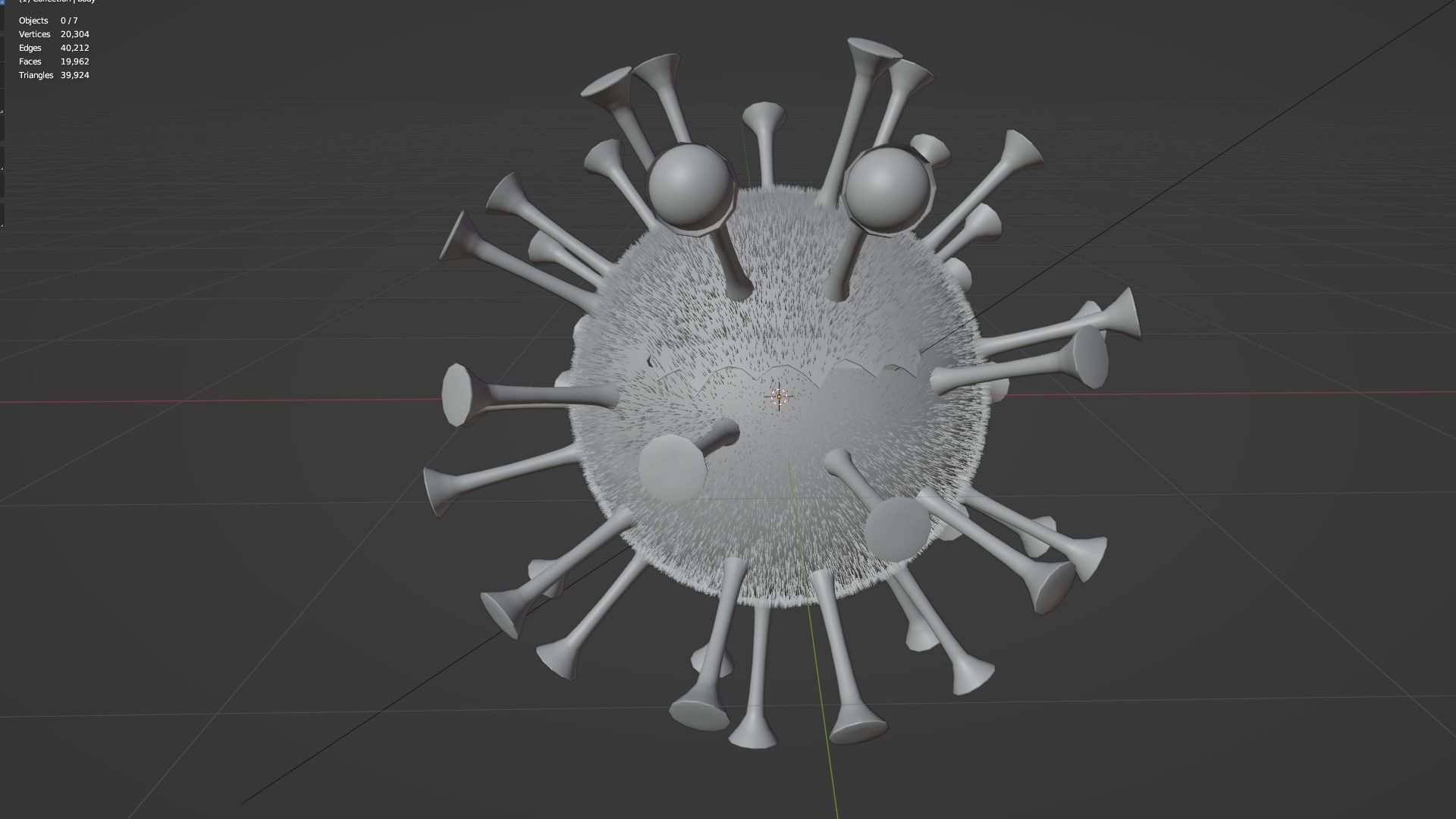 3D model microbe 2 corona virus VR / AR / low-poly | CGTrader