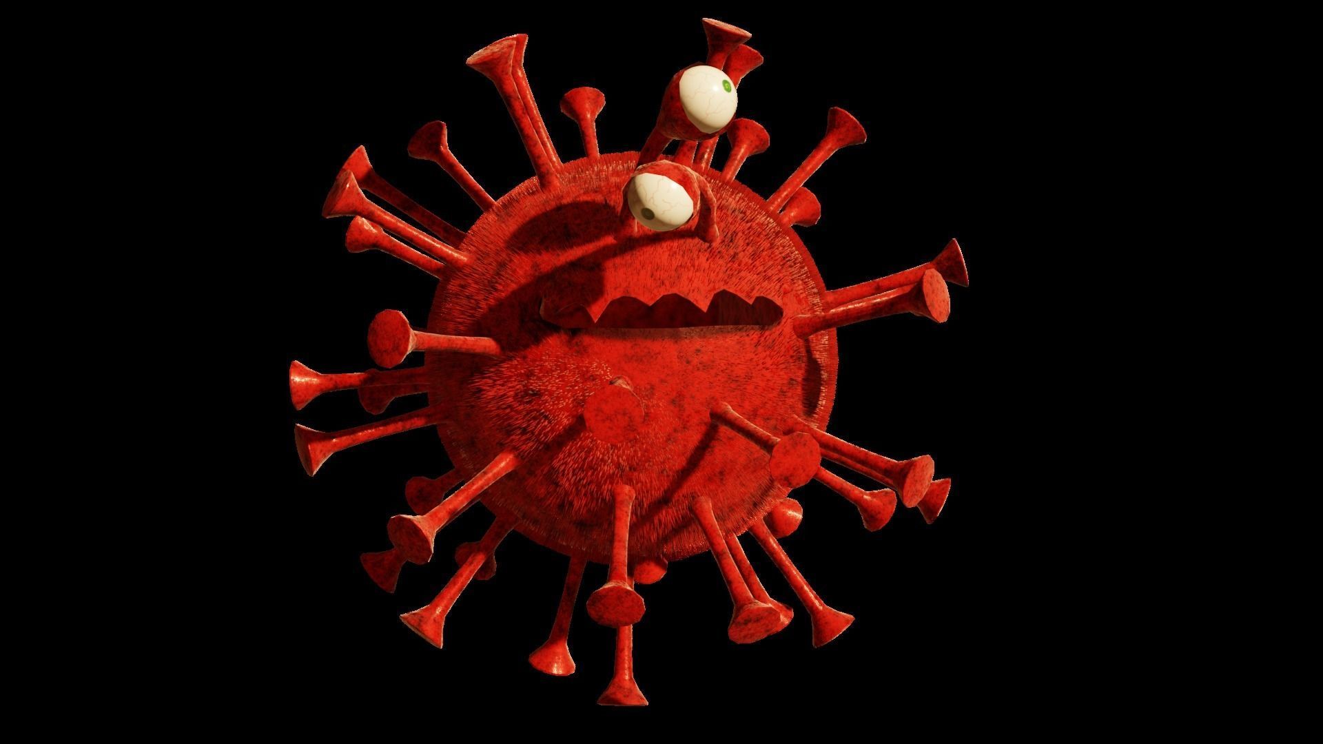 3D model microbe 2 corona virus VR / AR / low-poly | CGTrader