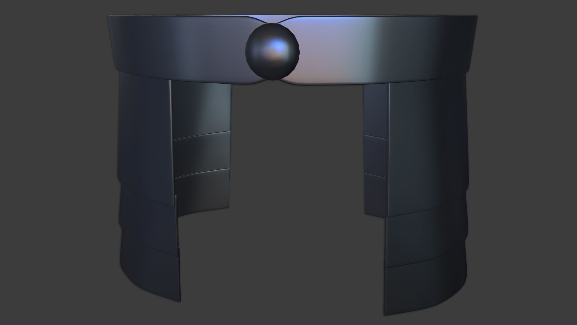 3D model Belt Armor Highpoly and Lowpoly With UVs VR / AR / low-poly ...