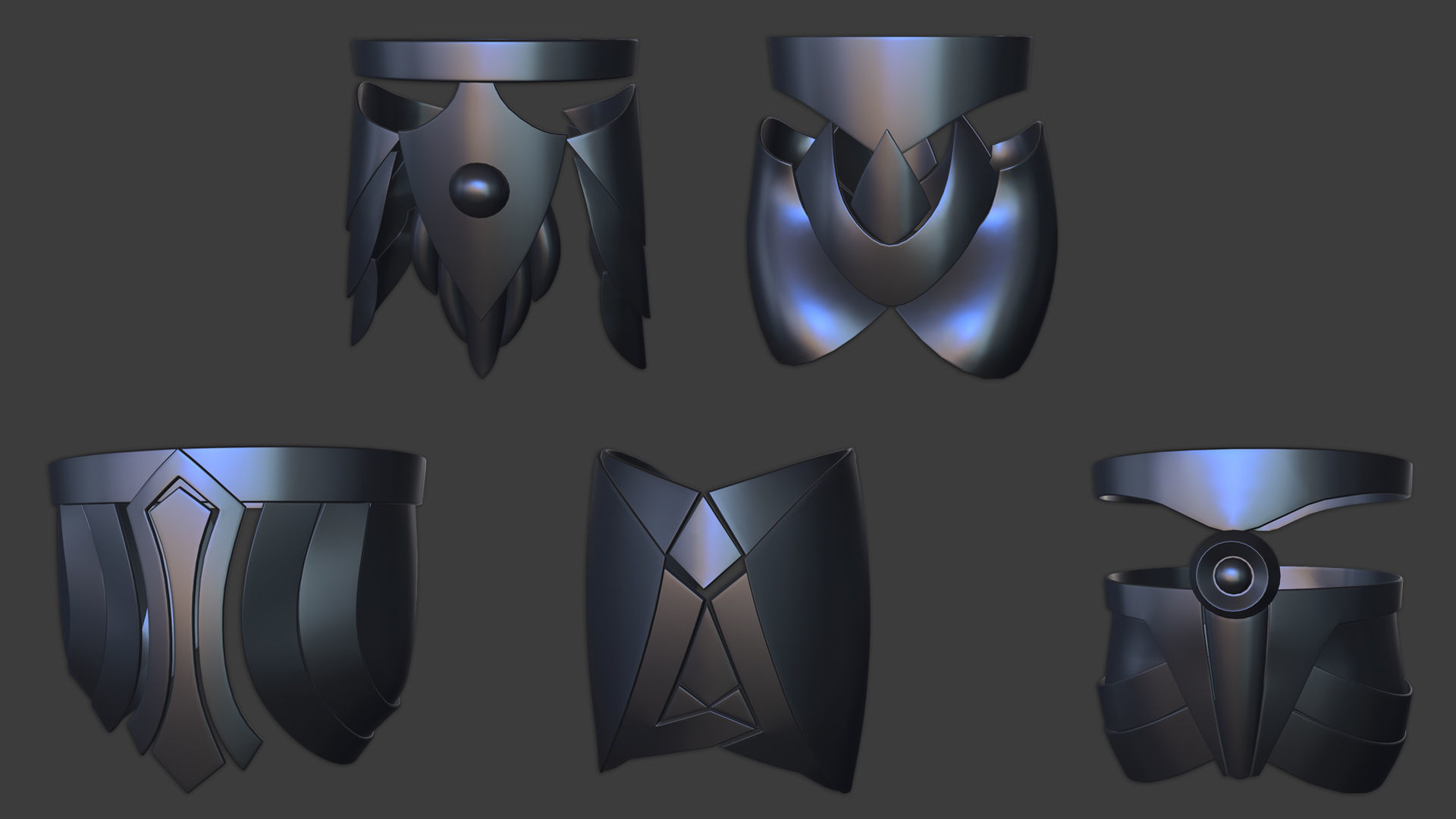 3D model Belt Armor Highpoly and Lowpoly With UVs VR / AR / low-poly ...