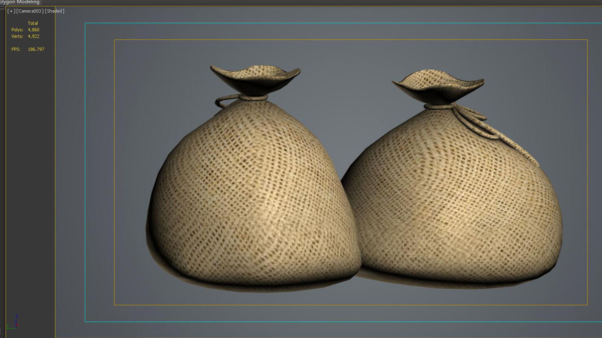 3D Pouch Sack 3D model | CGTrader