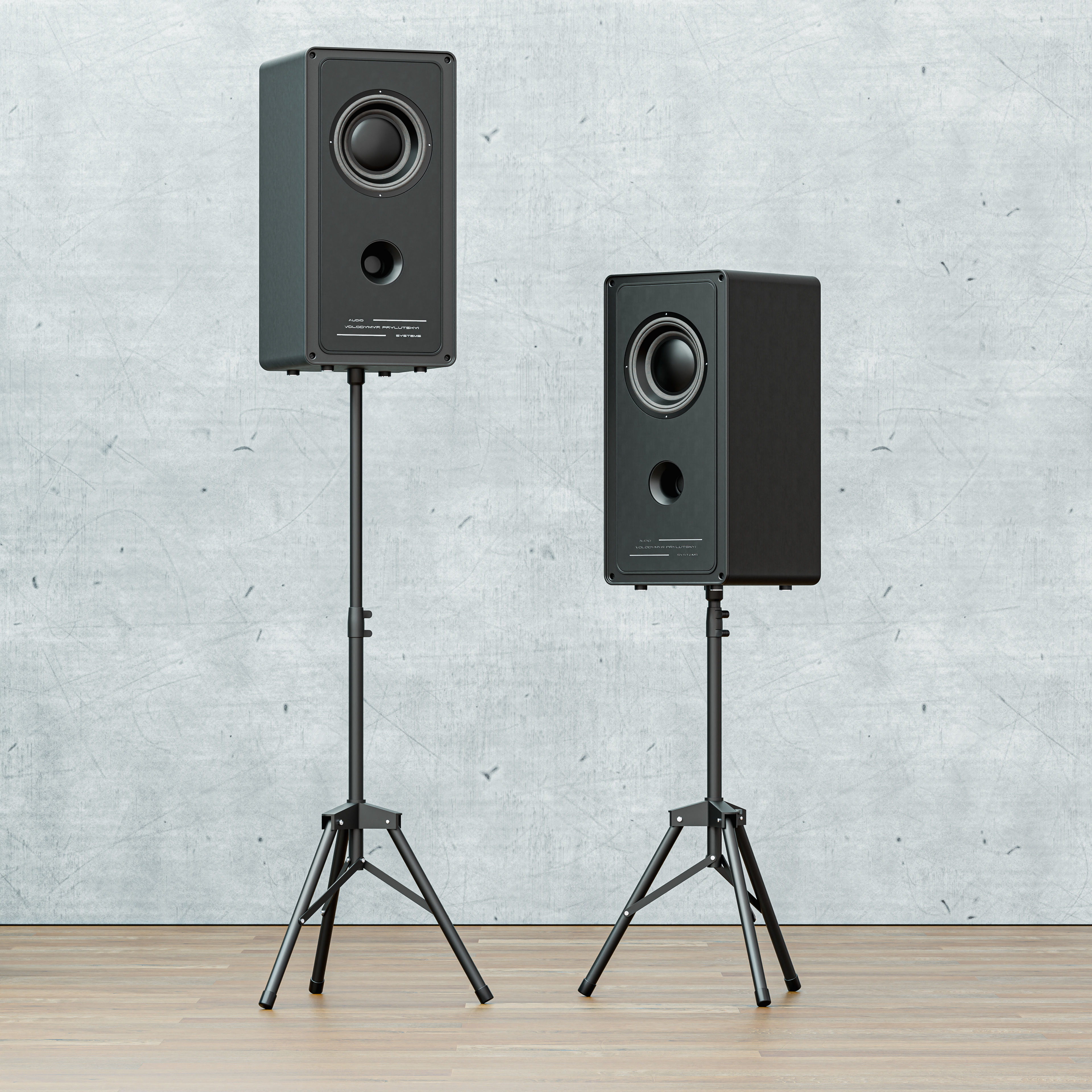 Audio station NF6 with tripod 3D model | CGTrader