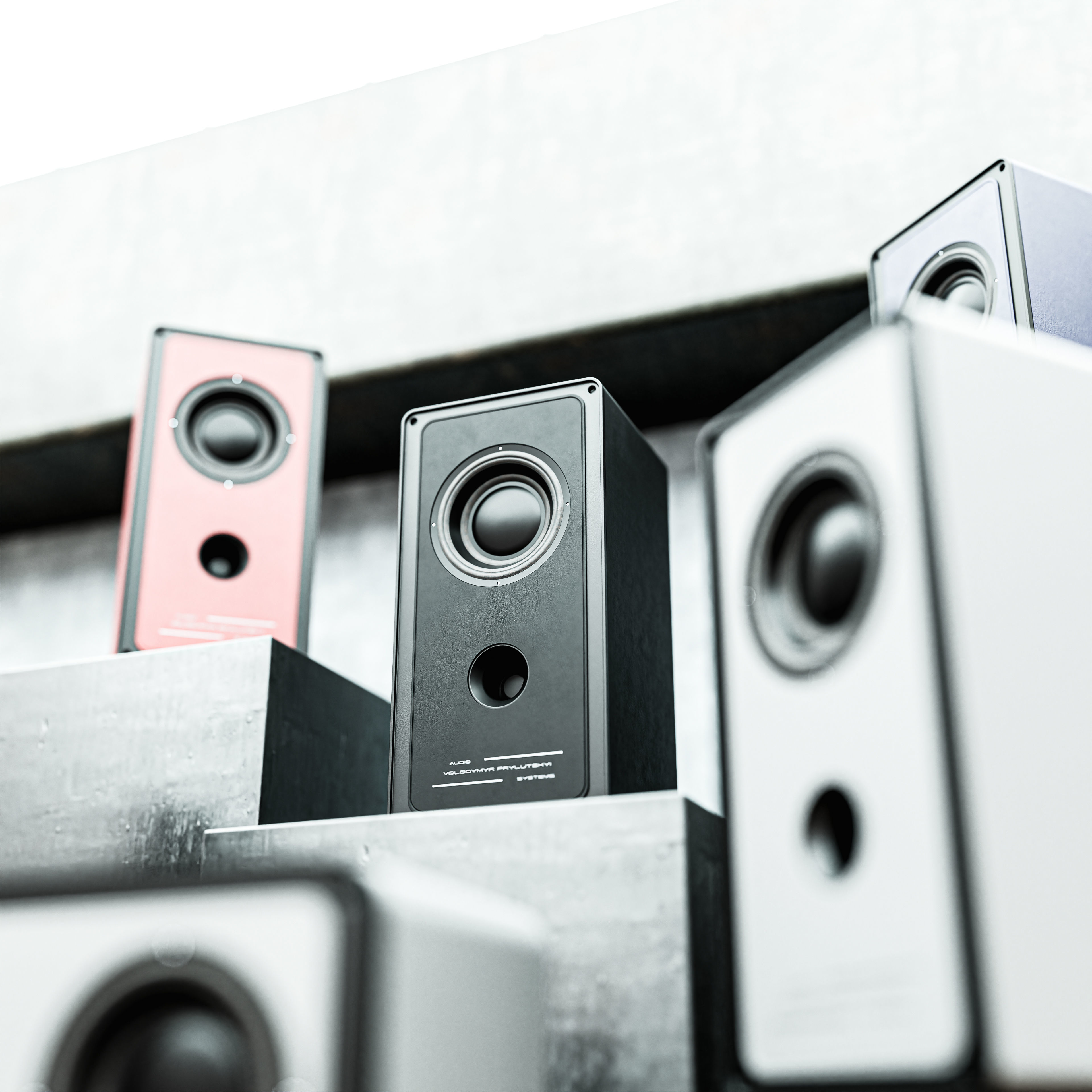 Audio station NF6 with tripod 3D model | CGTrader