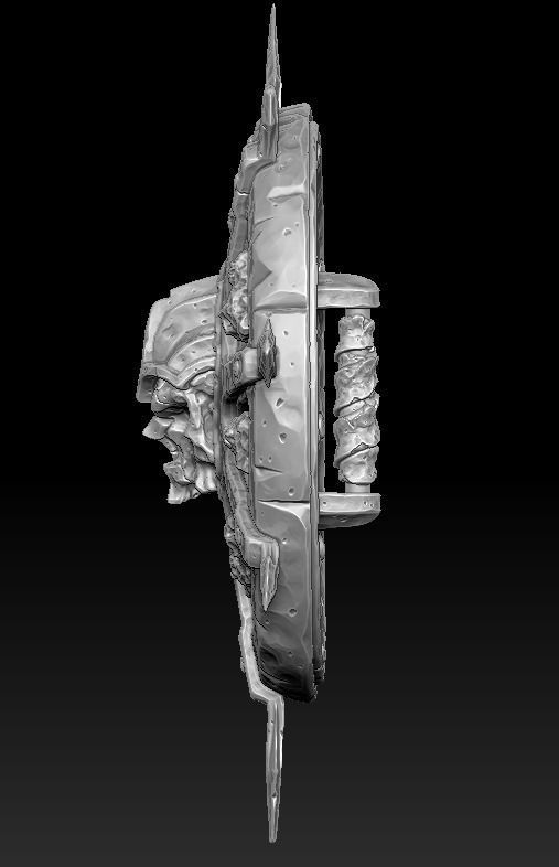 Undead shield 3d print 3D model 3D printable | CGTrader