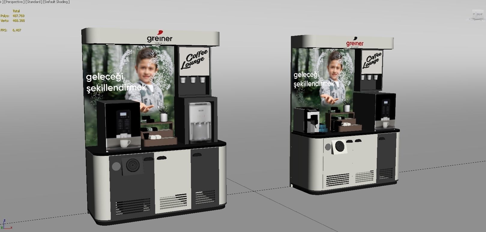 coffee kiosk black new Design 3d model 3D model | CGTrader