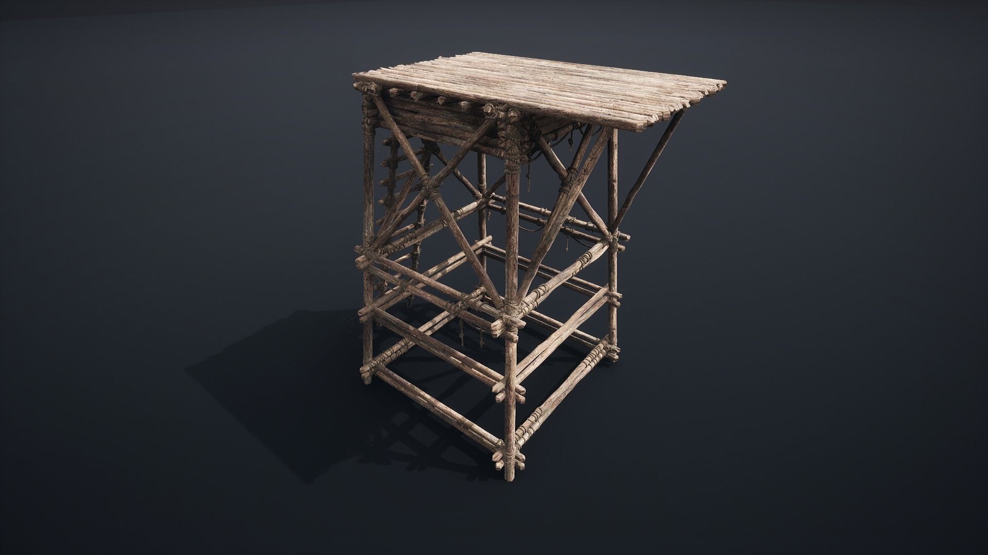 3D model WATCHTOWER TOWER SCOUT FORT FORTRESS CASTLE WALLS AAA NEXTGEN ...