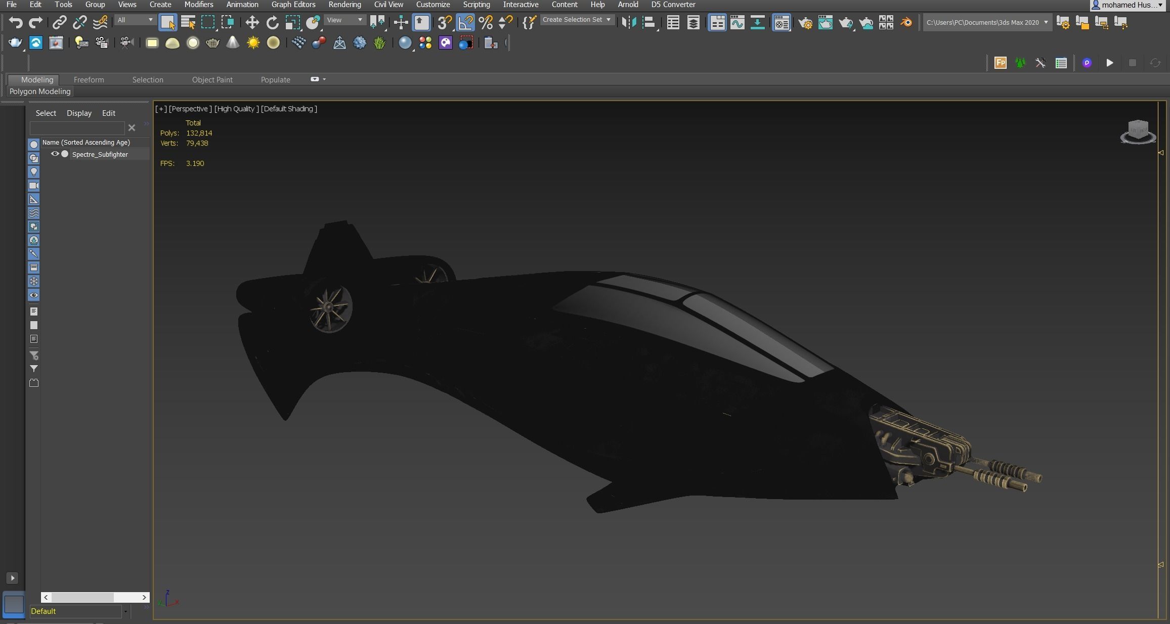 Spectre Subfighter 3D model | CGTrader