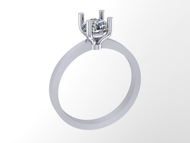 Diamond ring 221 3D model 3D printable | CGTrader