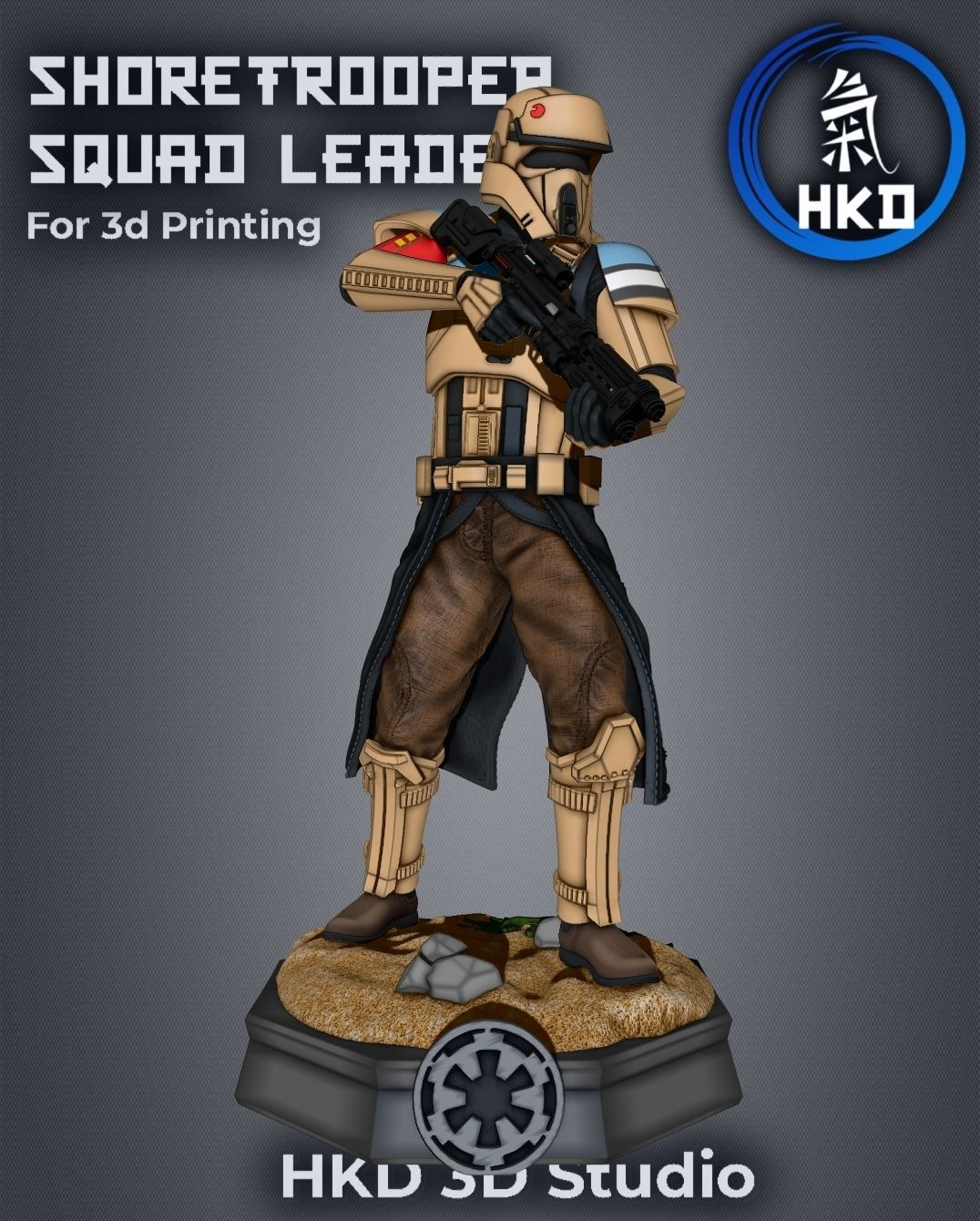 Shore trooper Squad leader Fan art Star wars 3D model 3D printable ...