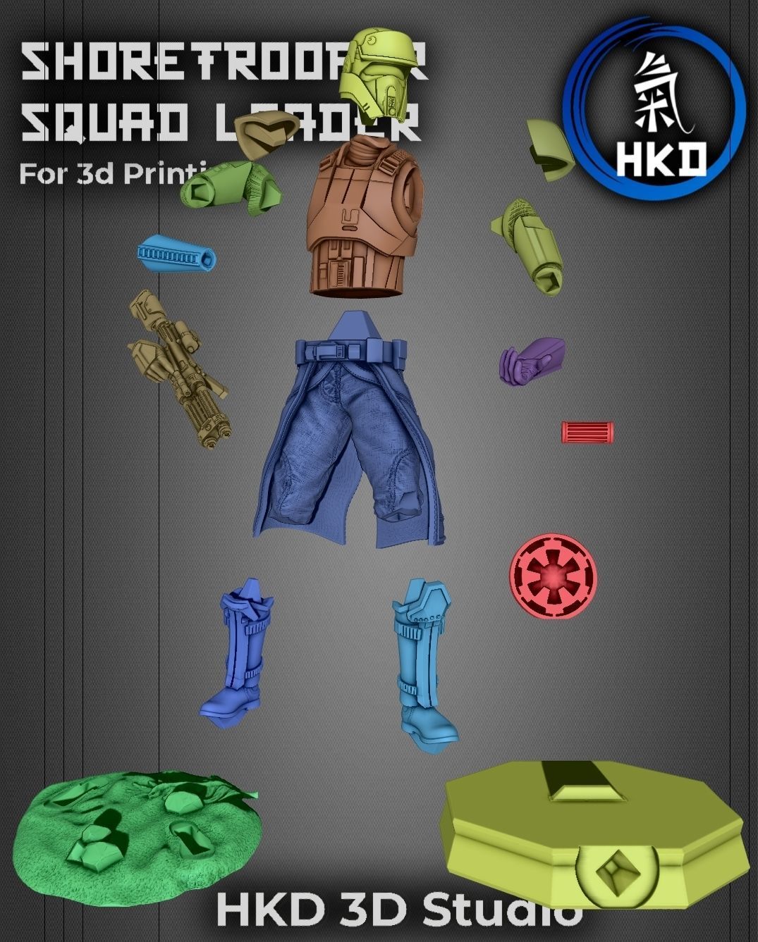 Shore trooper Squad leader Fan art Star wars 3D model 3D printable ...