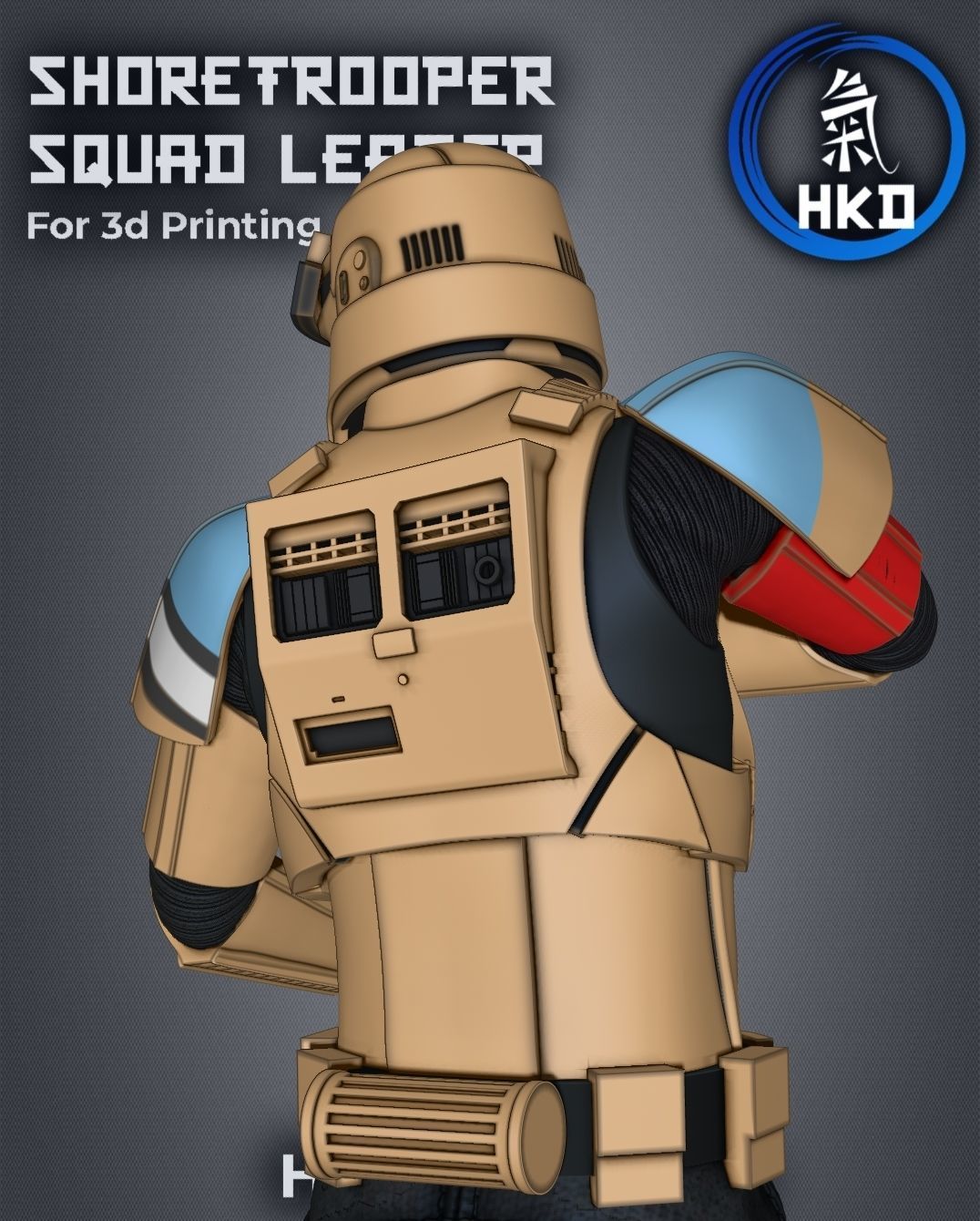 Shore trooper Squad leader Fan art Star wars 3D model 3D printable ...