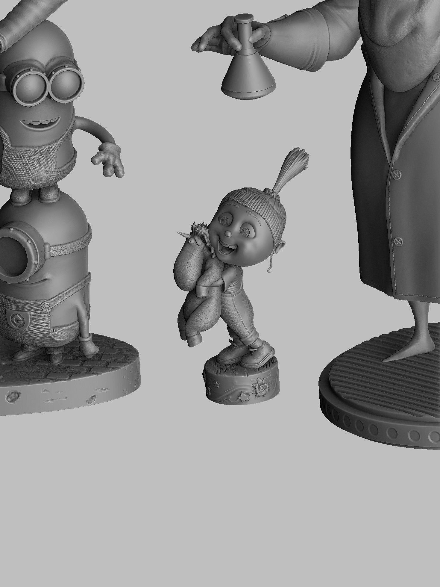 Despicable me SET FOR 3D PRINT STL OBJ ZTL 3D model 3D printable | CGTrader