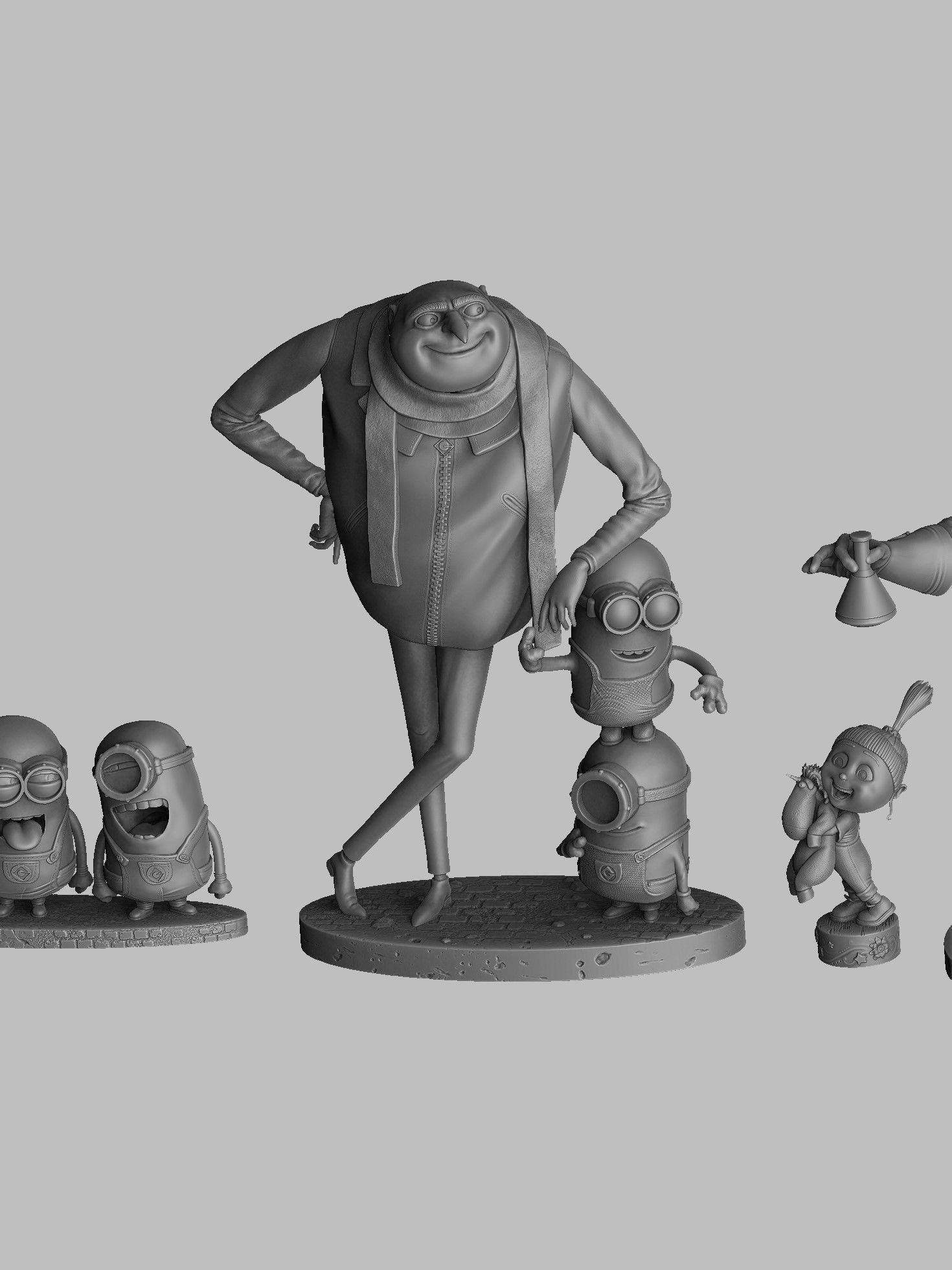 Despicable me SET FOR 3D PRINT STL OBJ ZTL 3D model 3D printable | CGTrader
