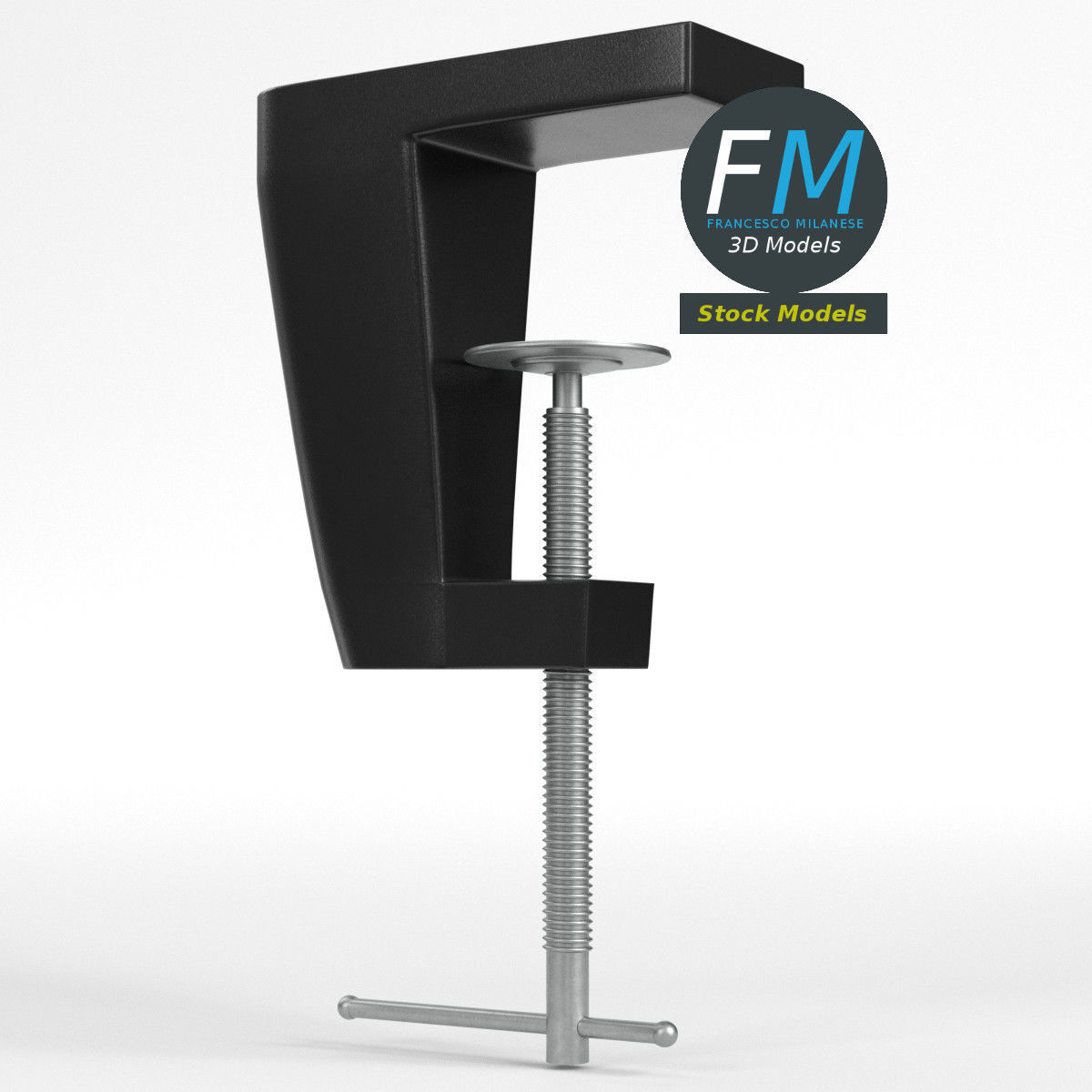 Clamp for desktop lamp 1 3D model | CGTrader