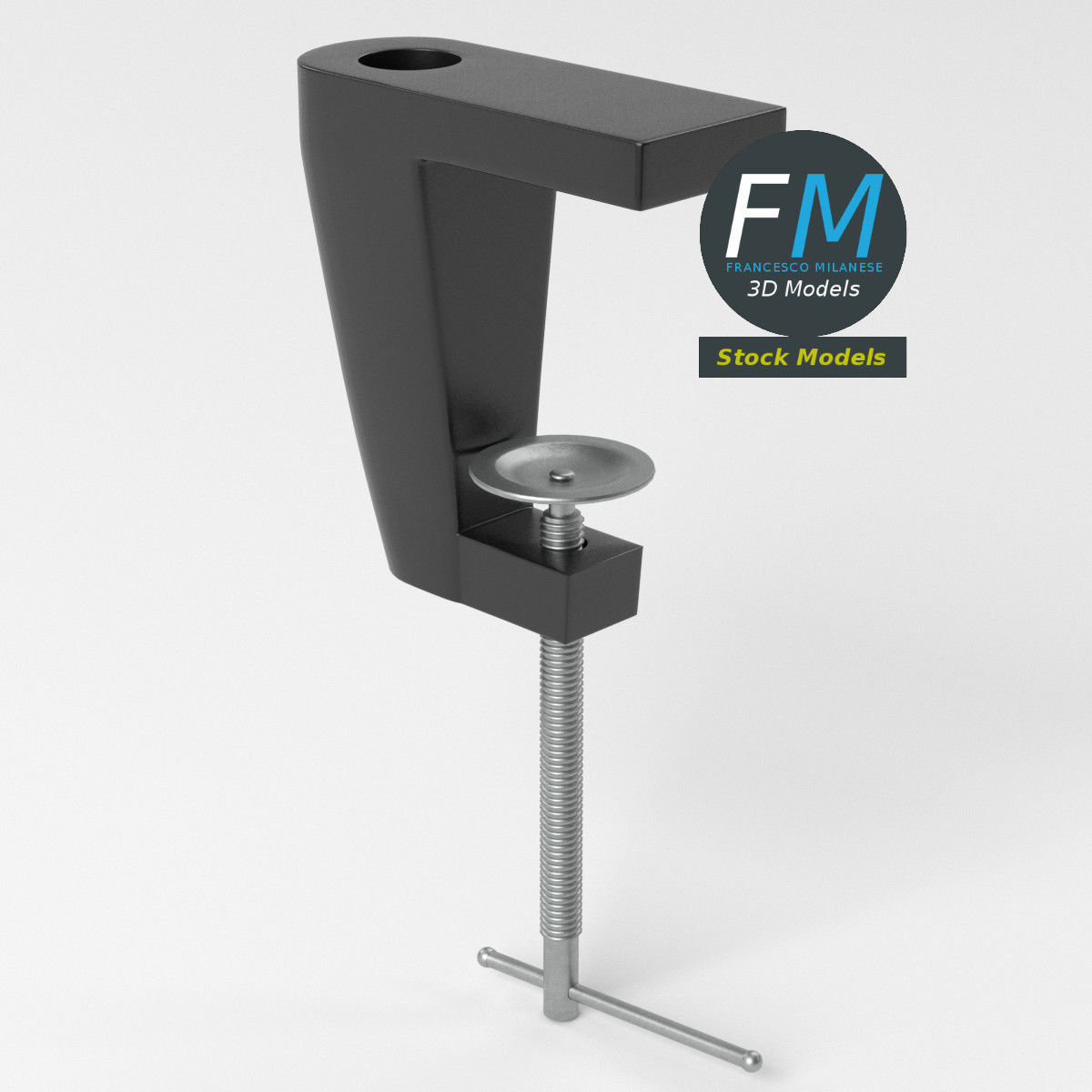 Clamp for desktop lamp 1 3D model | CGTrader