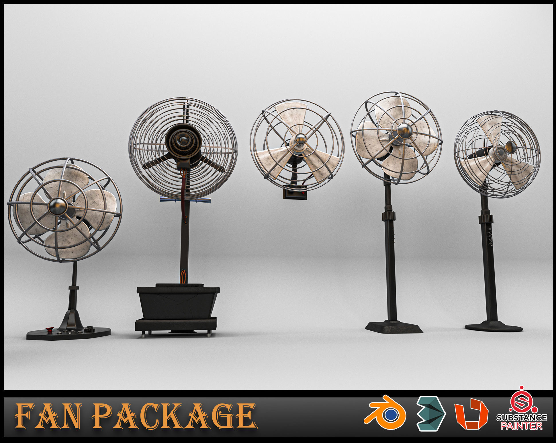 Fan Package 3D model | CGTrader
