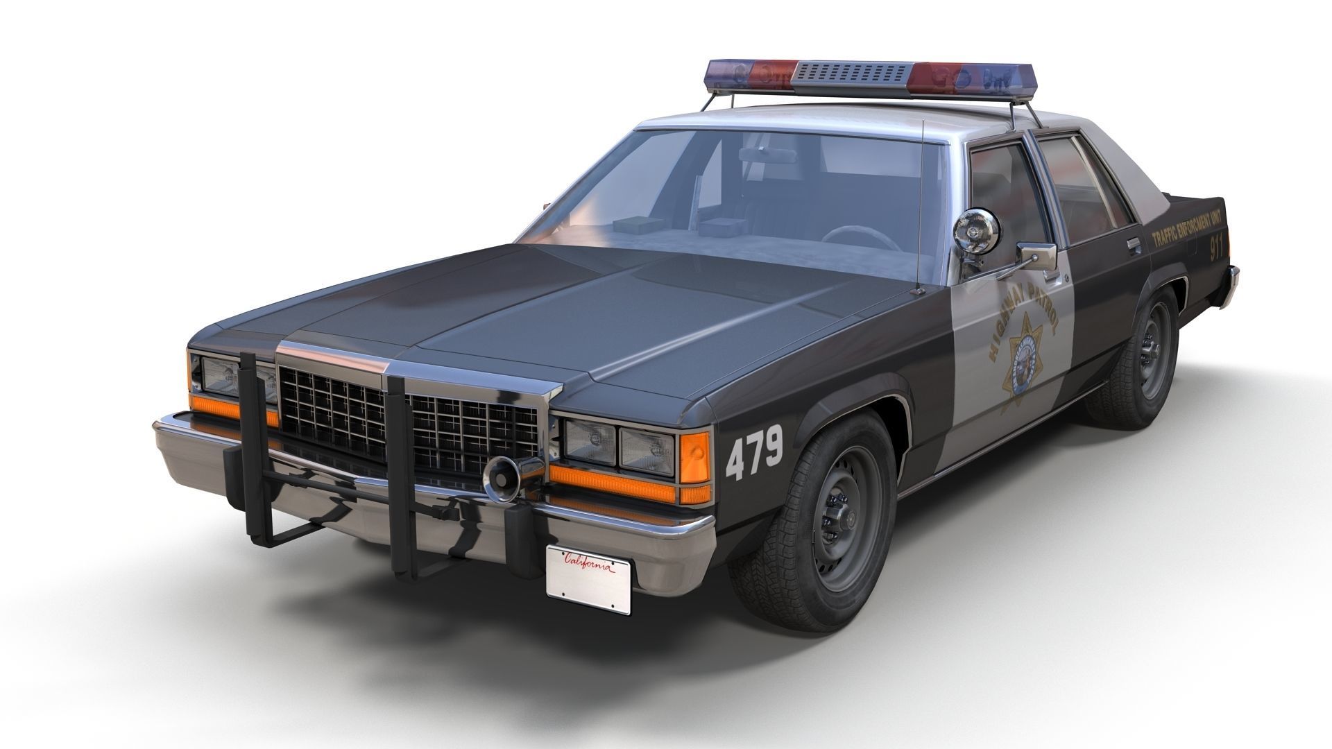3D model Police Patrol Car VR / AR / low-poly | CGTrader