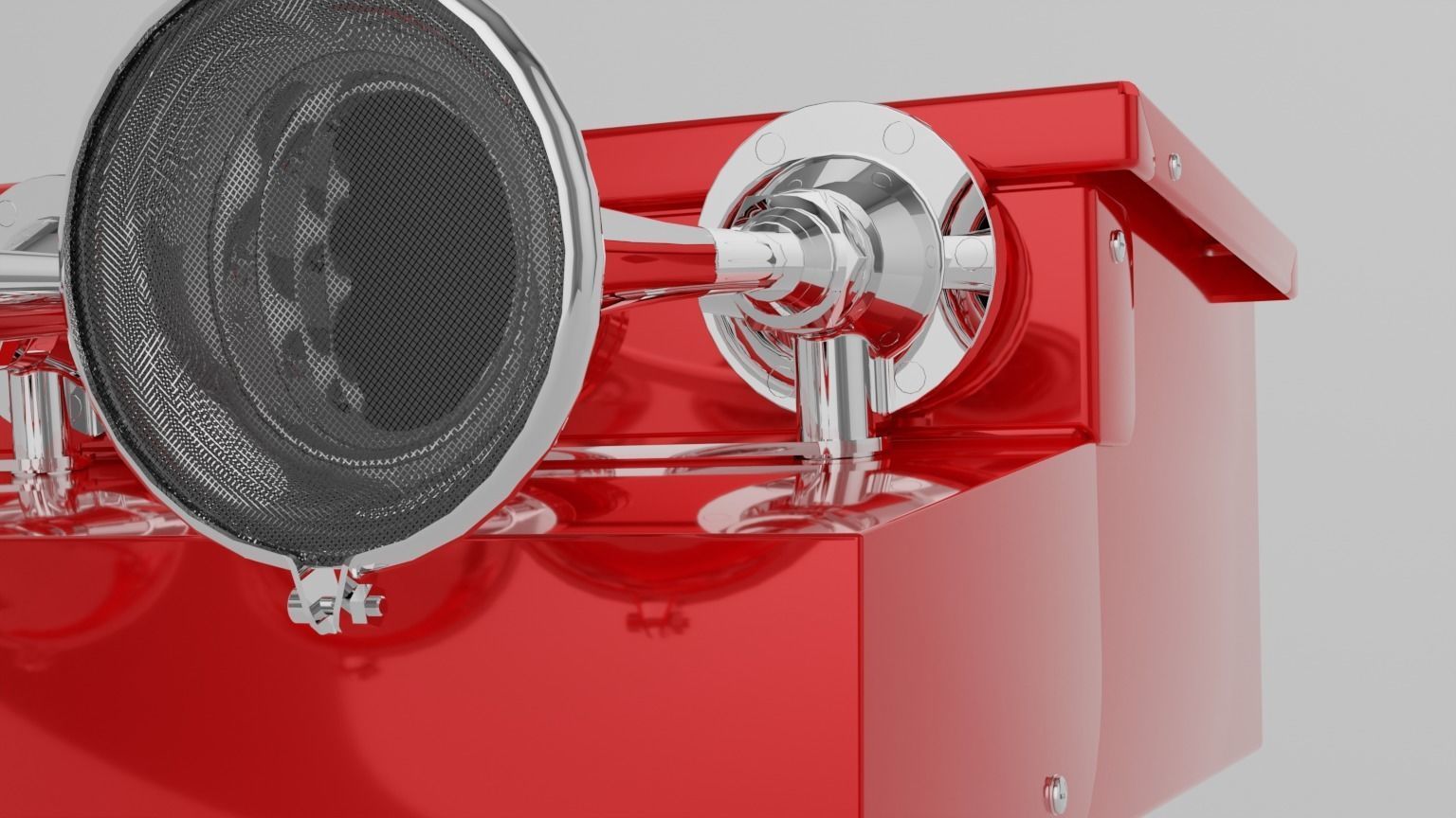Martin-Horn-Anlage-mit-Dachkasten box with four speakers 3D model ...
