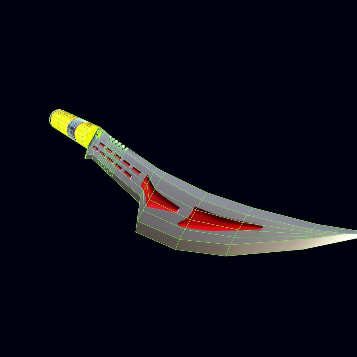 Stylized modern sword low-poly game-ready free VR / AR / low-poly 3D ...
