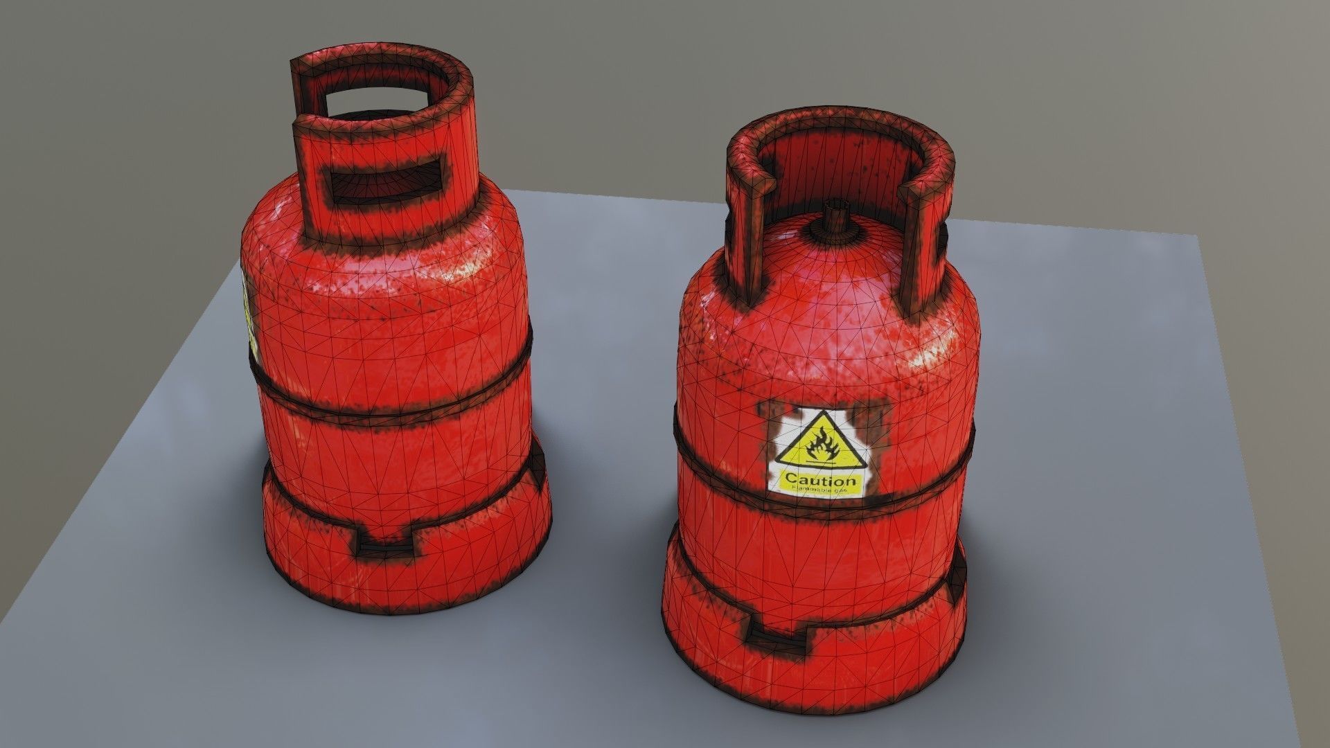 3D model Gas cylinder game ready VR / AR / low-poly | CGTrader