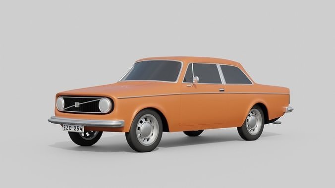 volvo 142 simple free VR / AR / low-poly 3D model | CGTrader