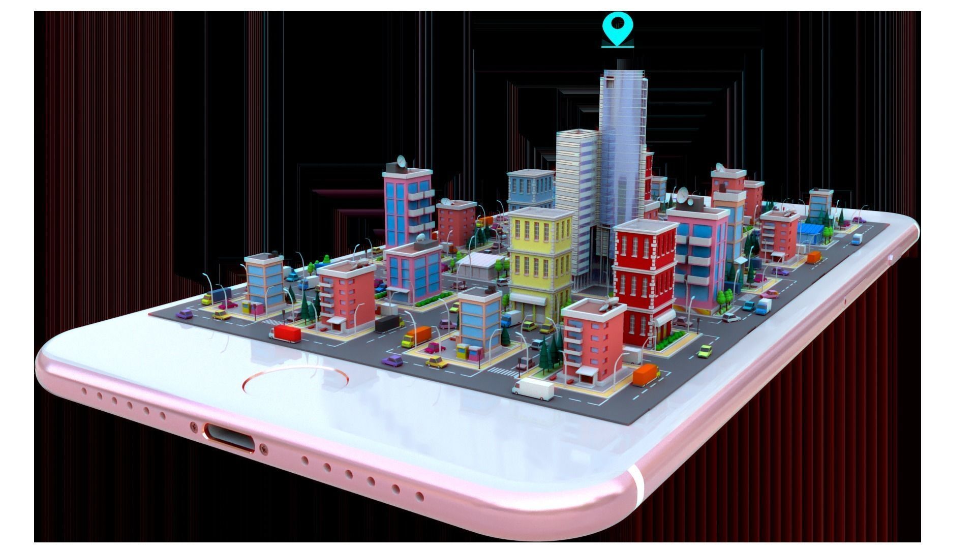 3D model Toon City Low Poly Animated VR / AR / low-poly | CGTrader
